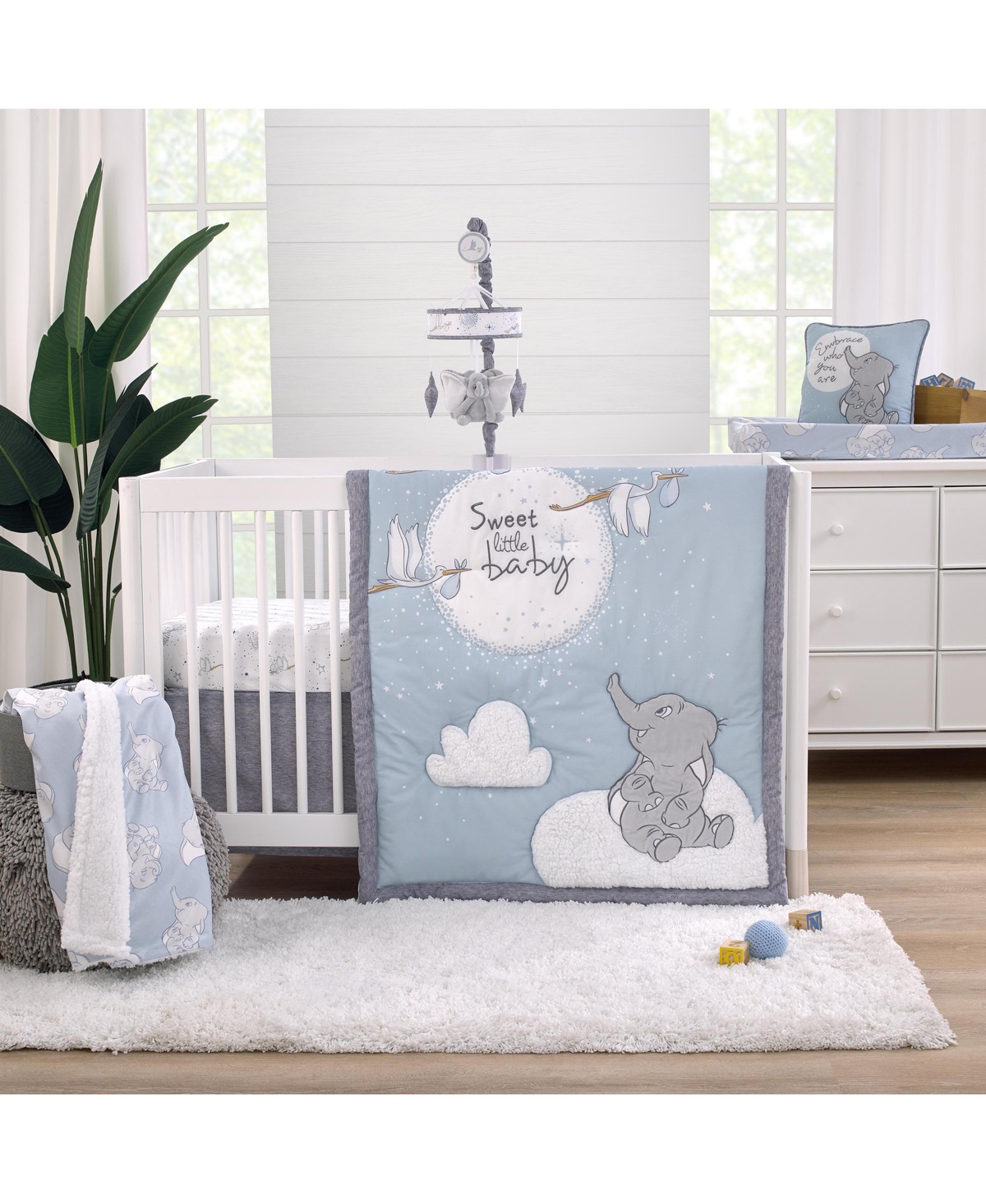 Click here for NoJo Disney Dumbo Sweet Little Baby Light Blue  Gr... prices