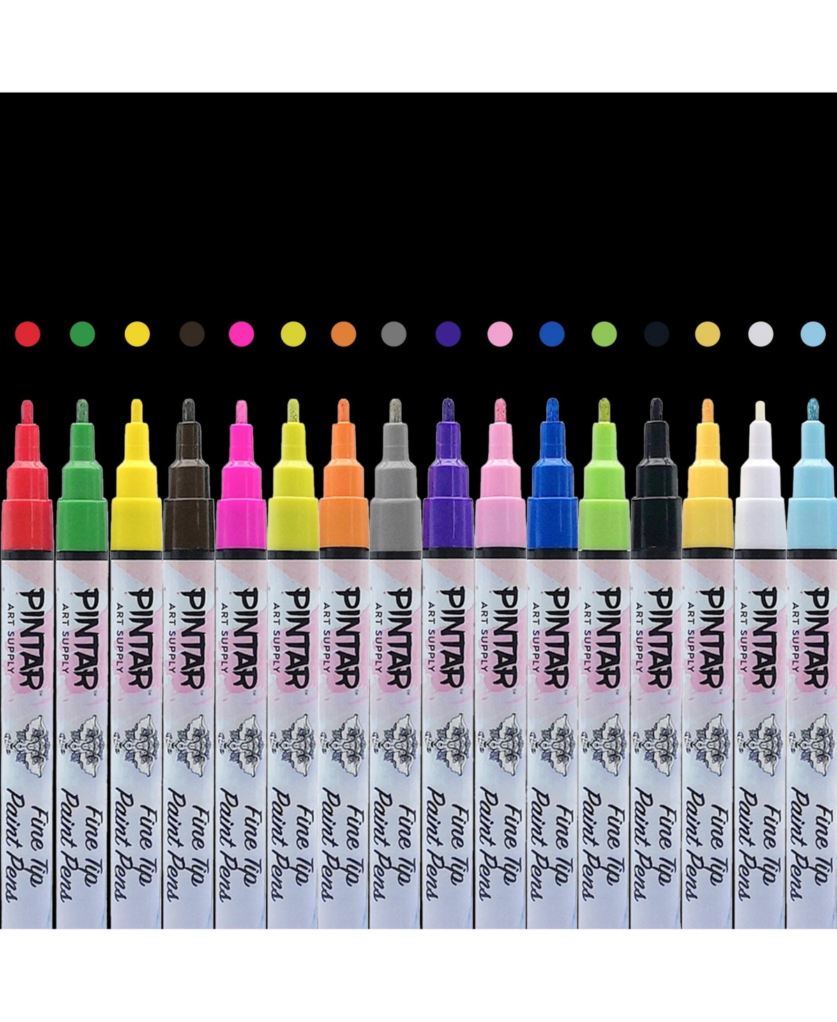 Click here for Pintar Acrylic Paint Markers Set - Fine Tip Paint... prices