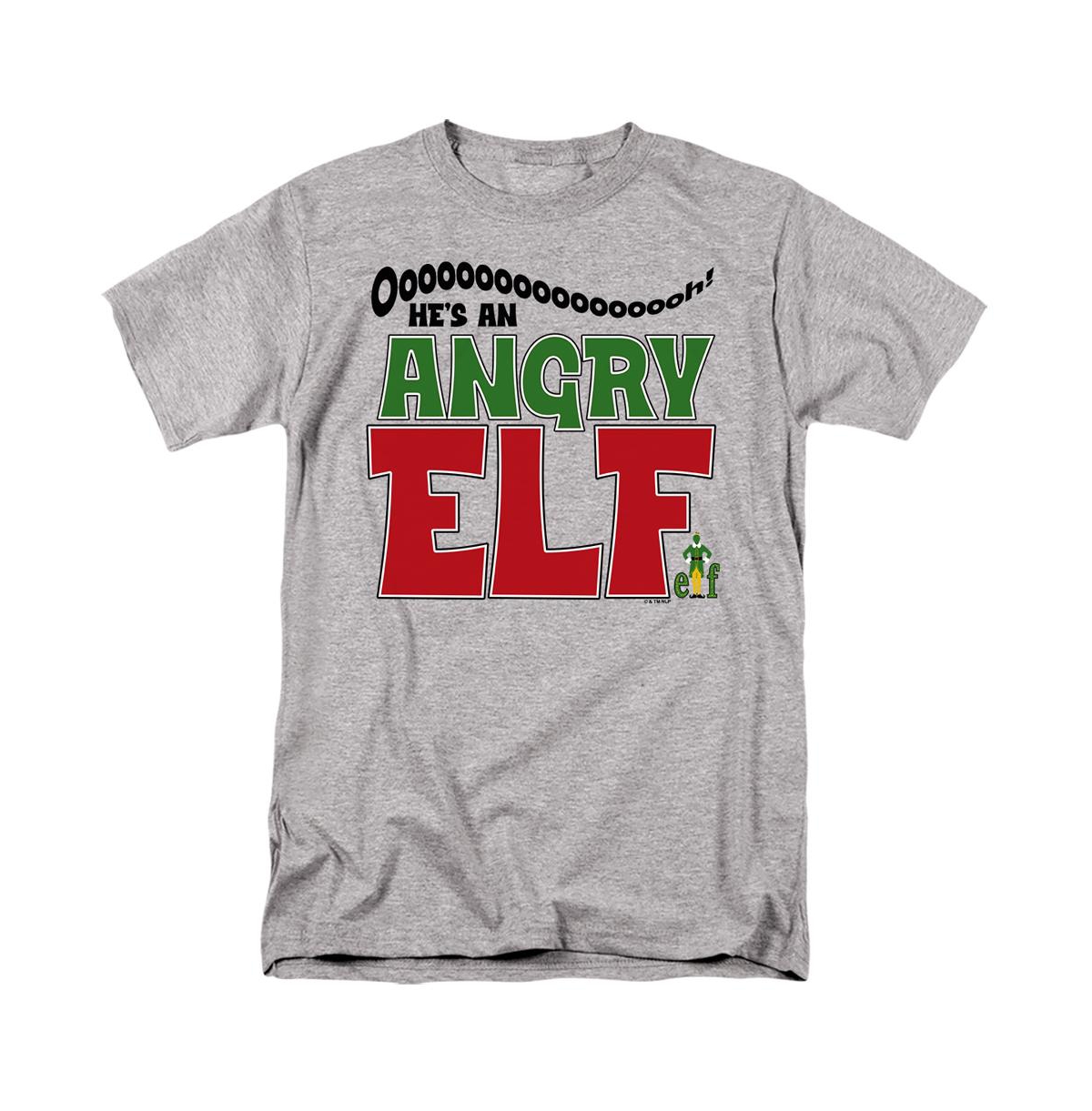 Click here for Elf Mens Angry Athletic T Shirt - Athletic heather prices