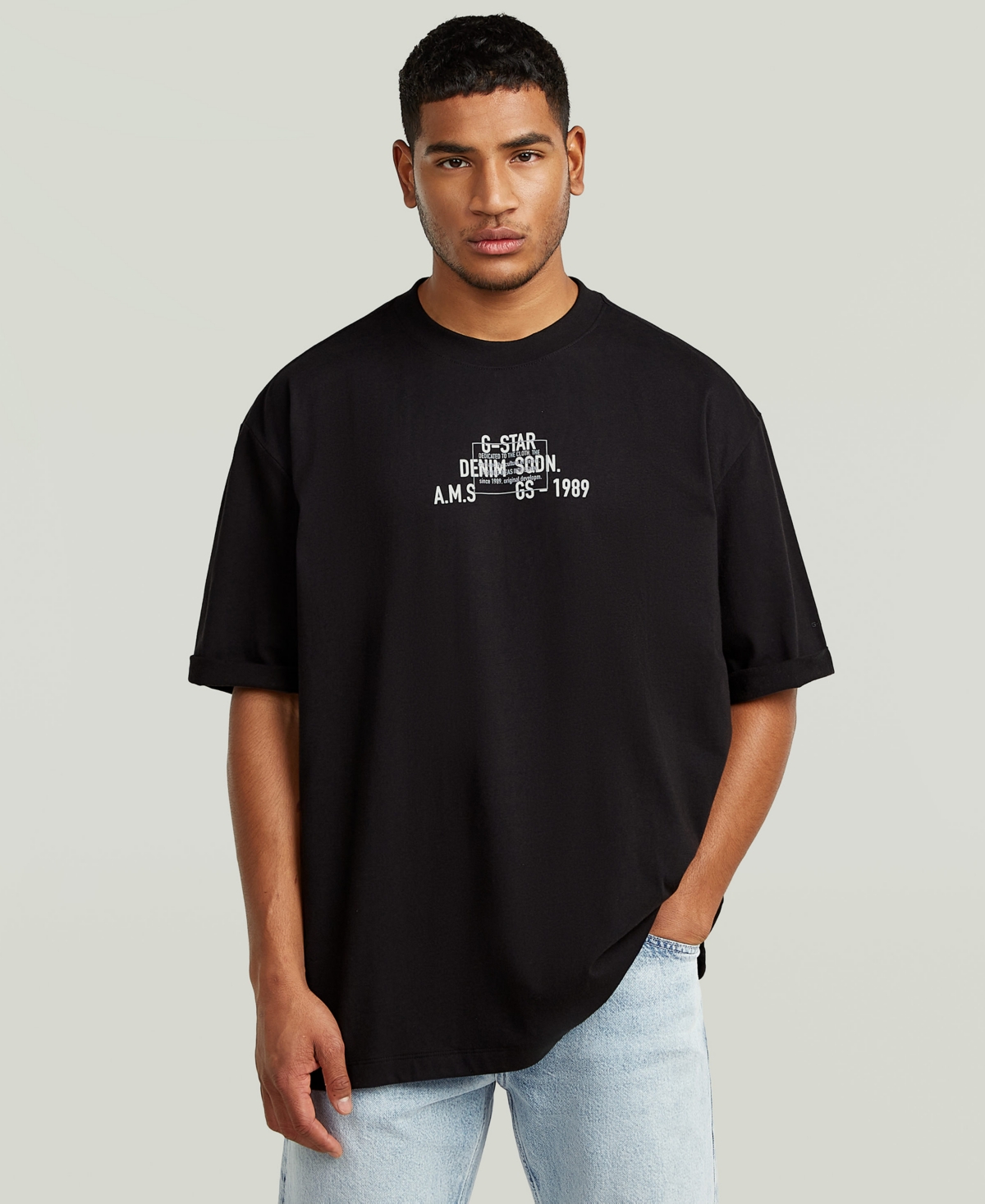 Click here for G-Star Raw Mens Multi Technique Graphic Crewneck T... prices