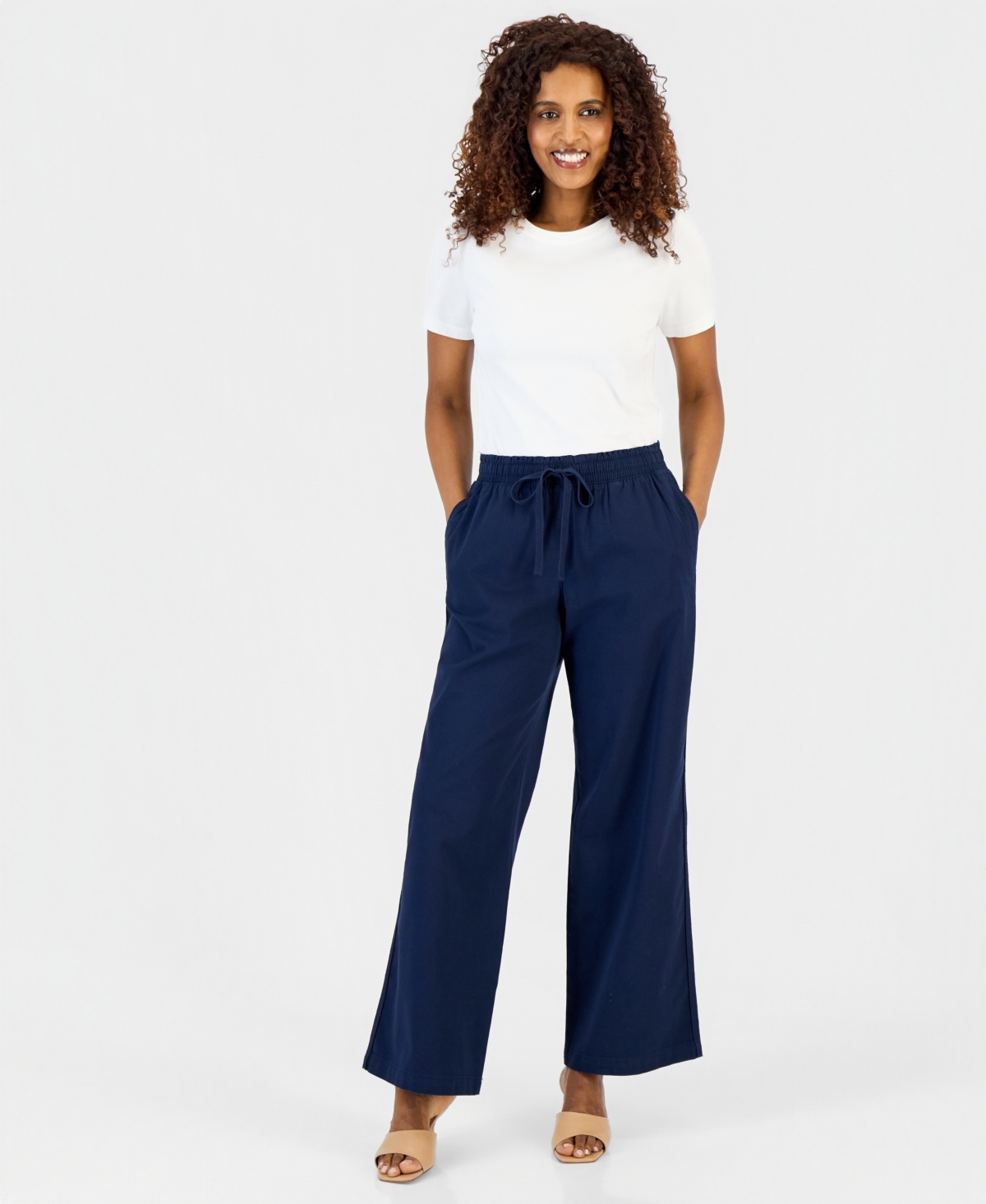 Click here for Style & Co Womens Wide-Leg Pull-On Pants  Macys Ex... prices