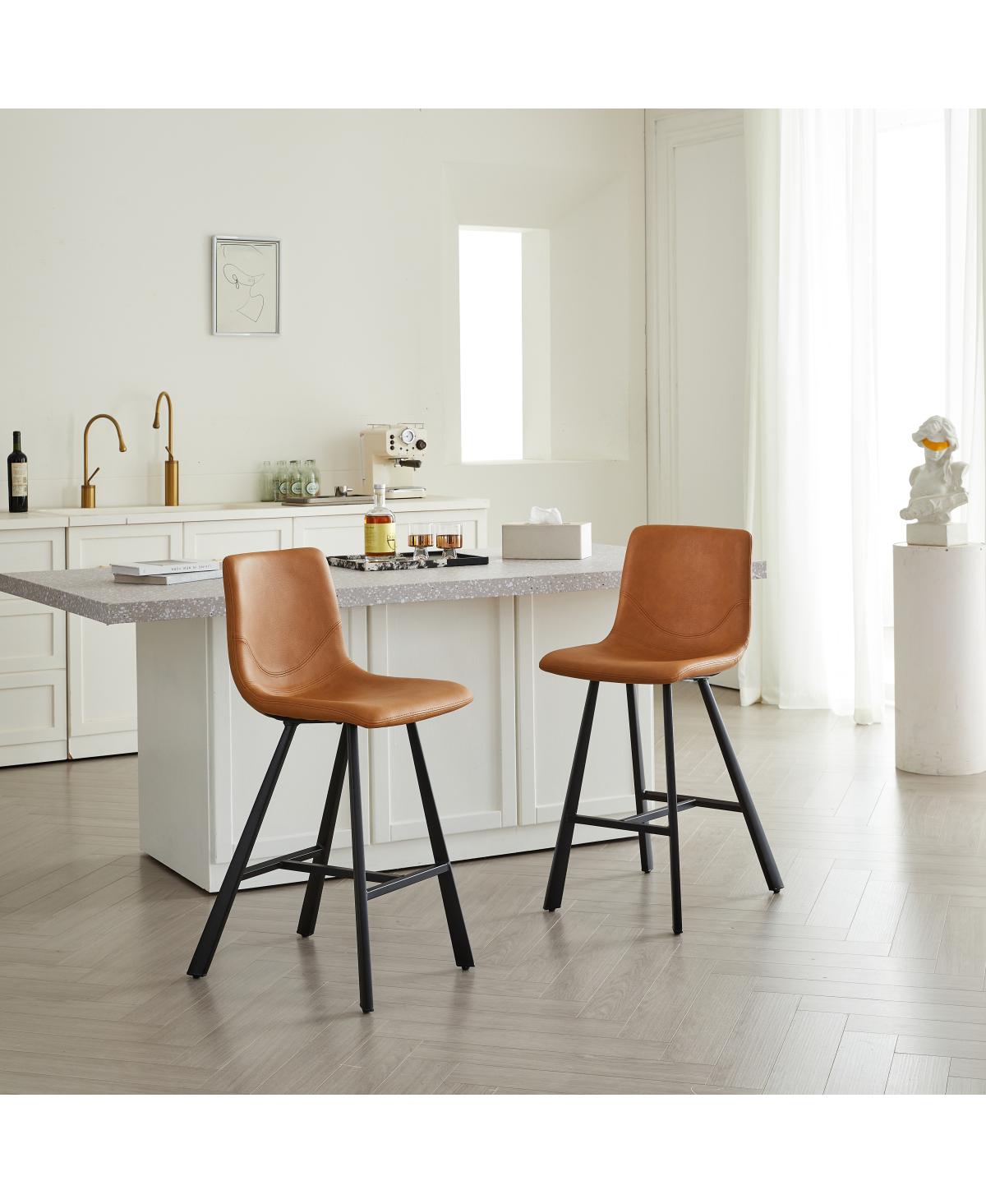 Click here for Streamdale Furniture Faux Leather Ergonomic Bar St... prices