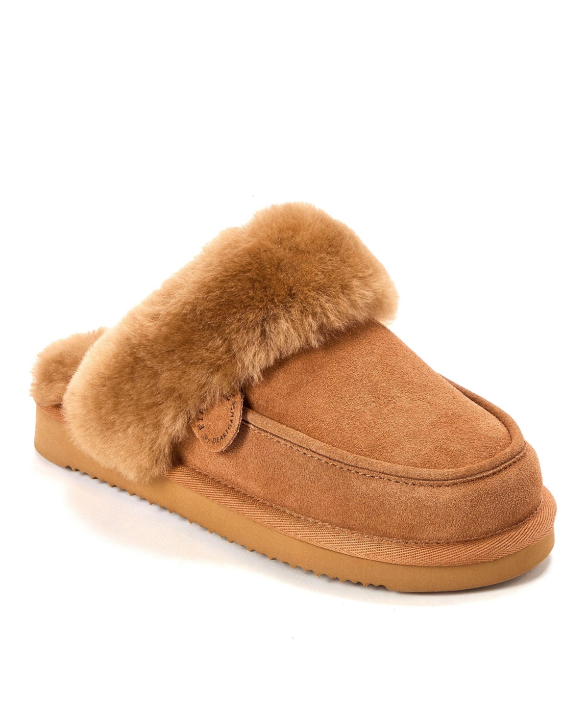 Click here for Dearfoams Womens Melville Genuine Shearling Scuff... prices