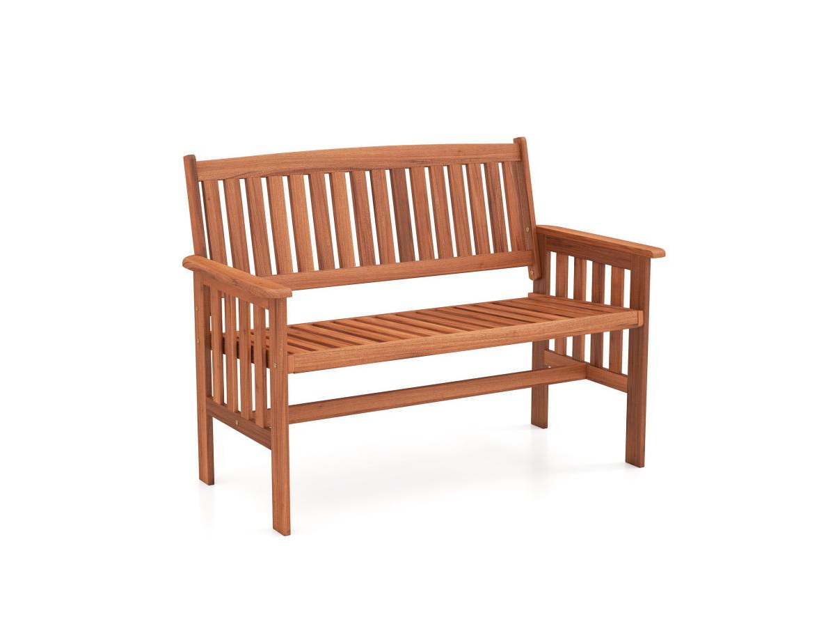 Click here for Slickblue Patio Wood Garden Bench with Slatted Sea... prices