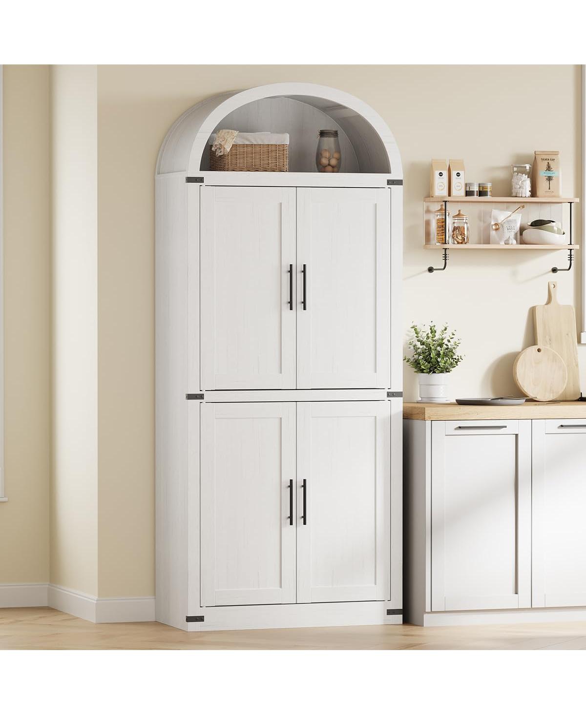 Click here for gaomon Arched 71.6" Tall Kitchen Pantry Cabin... prices