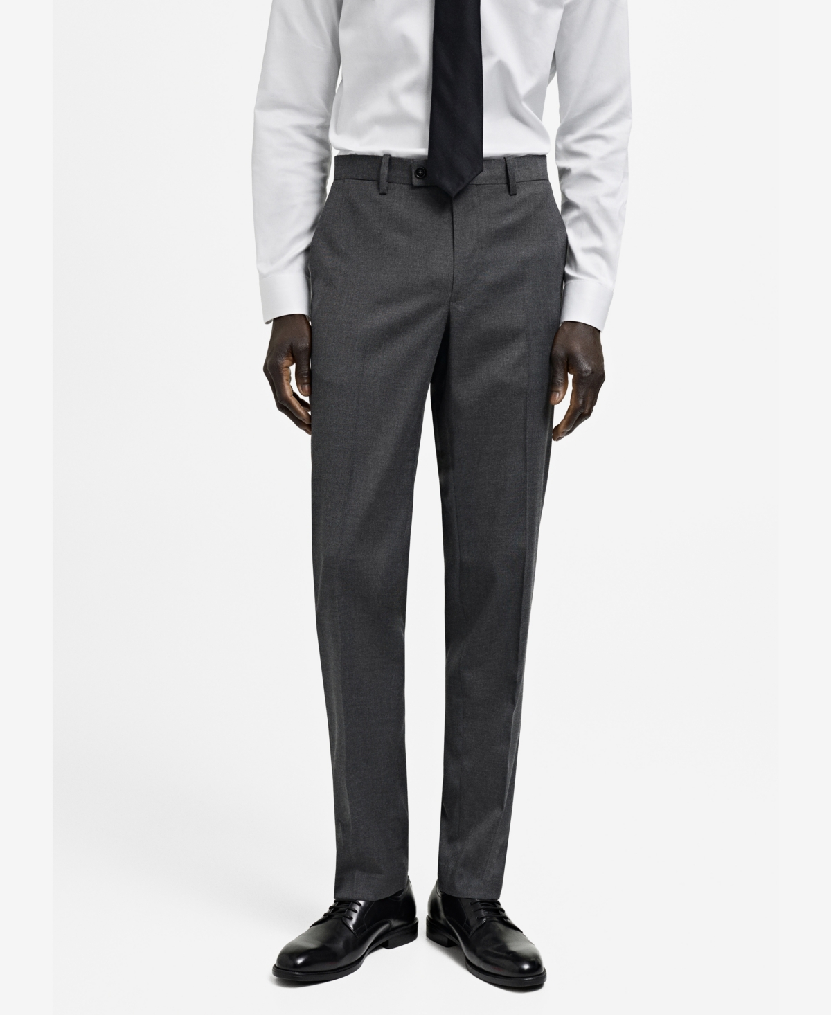 Click here for Mango Mens Milan Slim-Fit Suit Pants - Gray prices