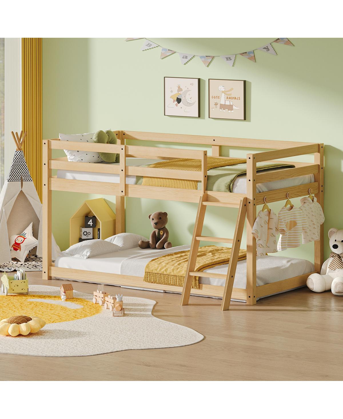 Click here for Streamdale Furniture Low Loft Bed with Led Lightin... prices