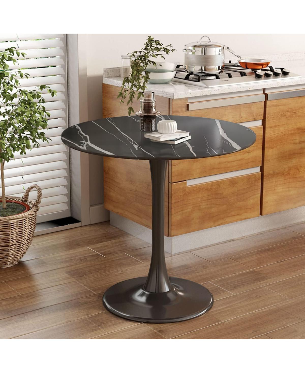 Click here for Streamdale Furniture Black Marble Round Dining/Kit... prices