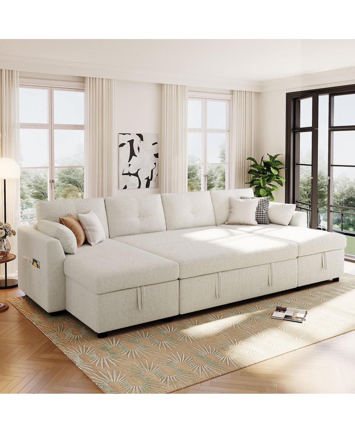 Click here for Streamdale Modern U-shaped Sleeper Sofa with Stora... prices