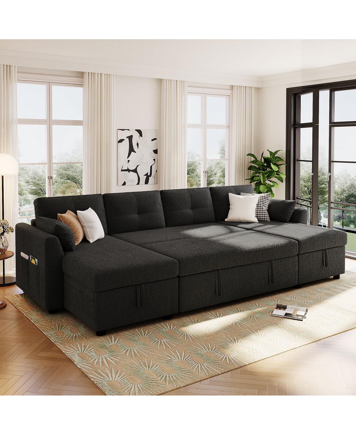 Click here for Streamdale Modern U-shaped Sleeper Sofa with Stora... prices