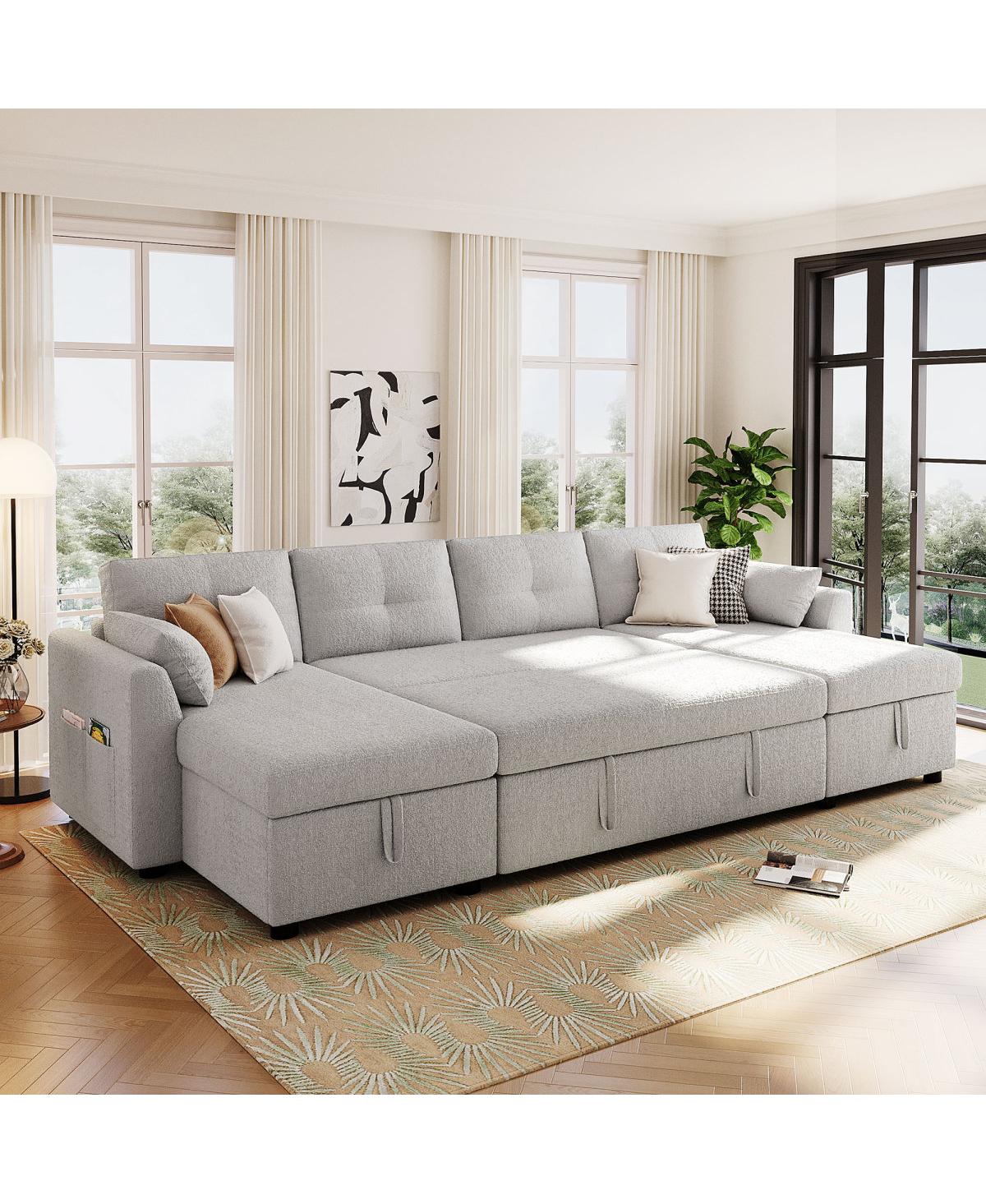 Click here for Streamdale Modern U-shaped Sleeper Sofa with Stora... prices