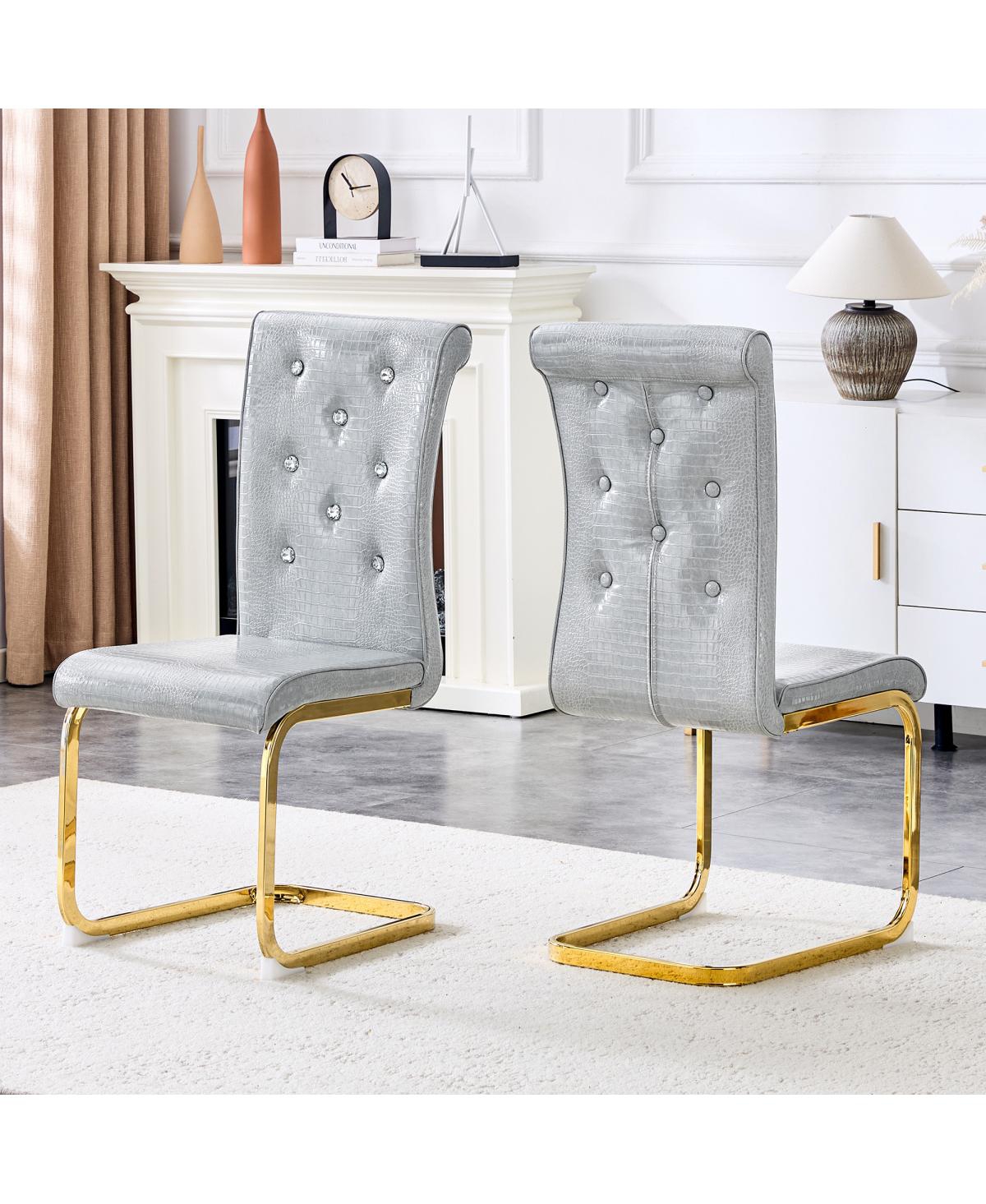 Click here for Streamdale Furniture Set of 2 Retro Alligator Upho... prices