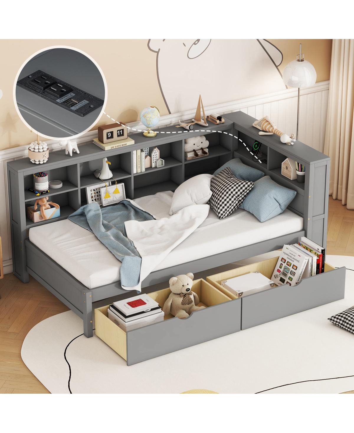 Click here for Streamdale Furniture Wooden Twin DayBed with 2 Dra... prices