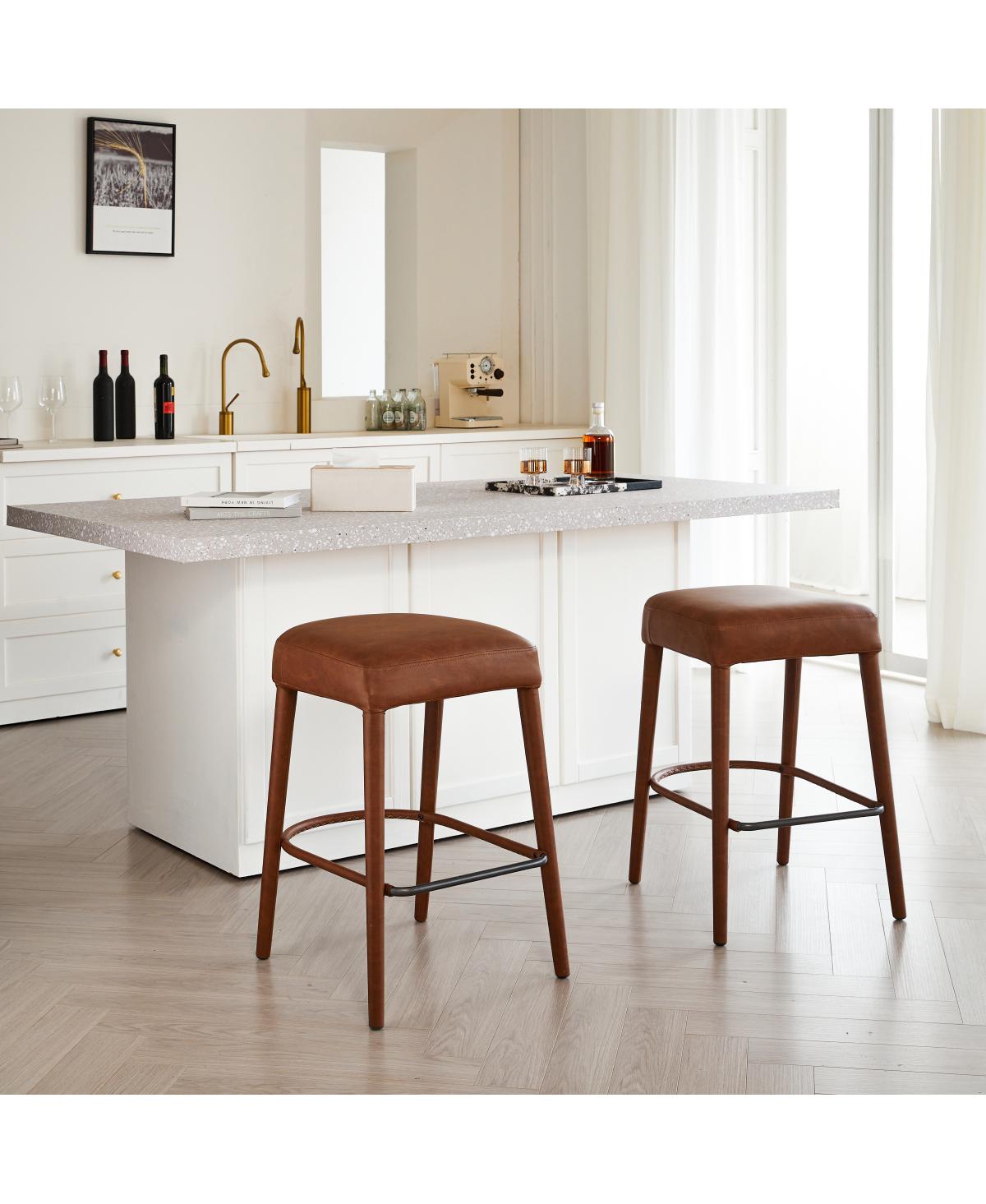 Click here for Streamdale Furniture Counter Height Backless Brown... prices