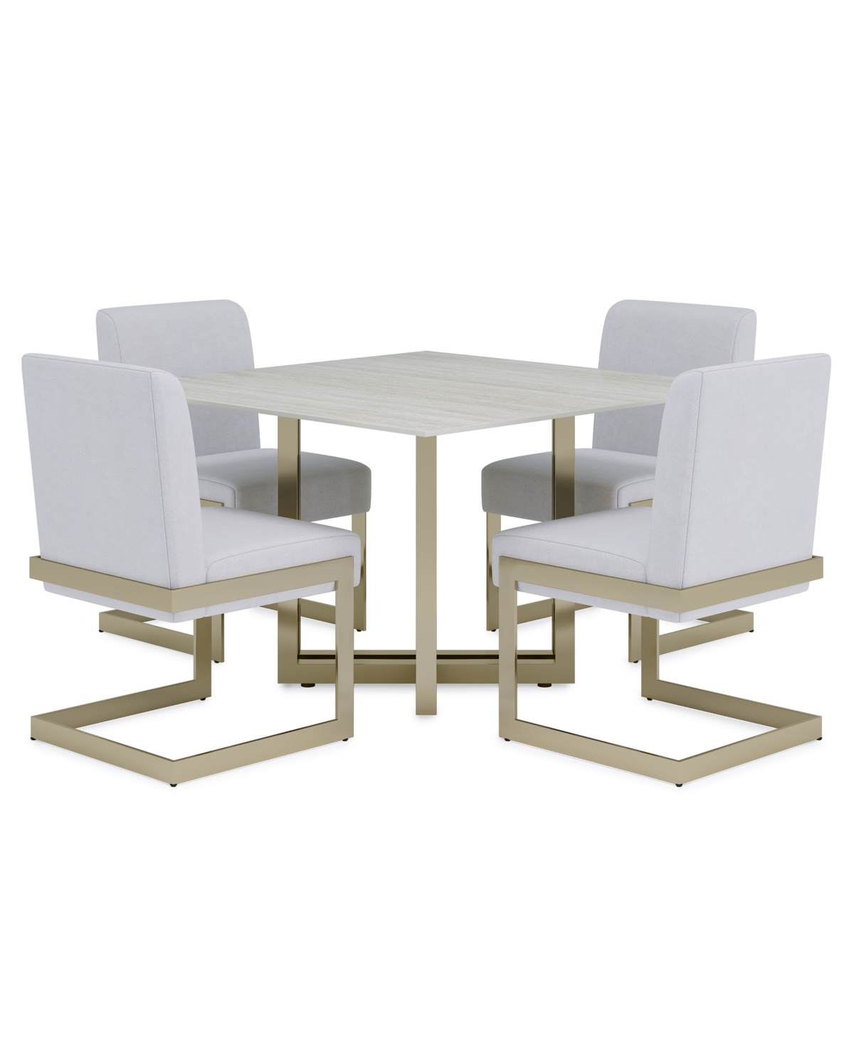 Click here for Emila 5 Pc. Dining Set (Square Table & 4 Chairs)... prices
