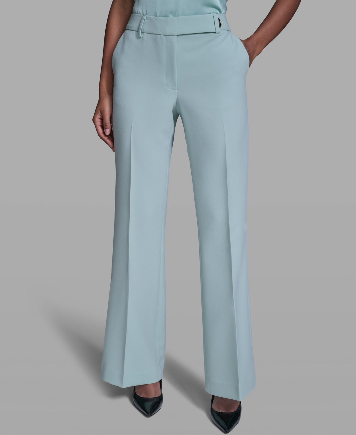 Click here for Karl Lagerfeld Paris Womens Mid-Rise Wide Leg Pant... prices