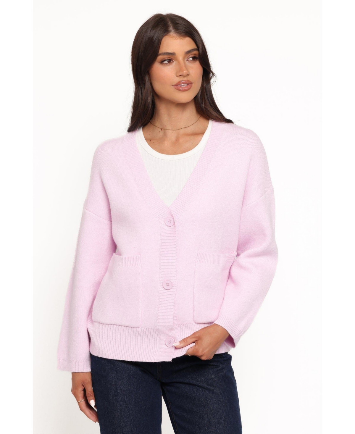 Click here for Petal and Pup Womens Jayden Cardigan - Pale pink prices