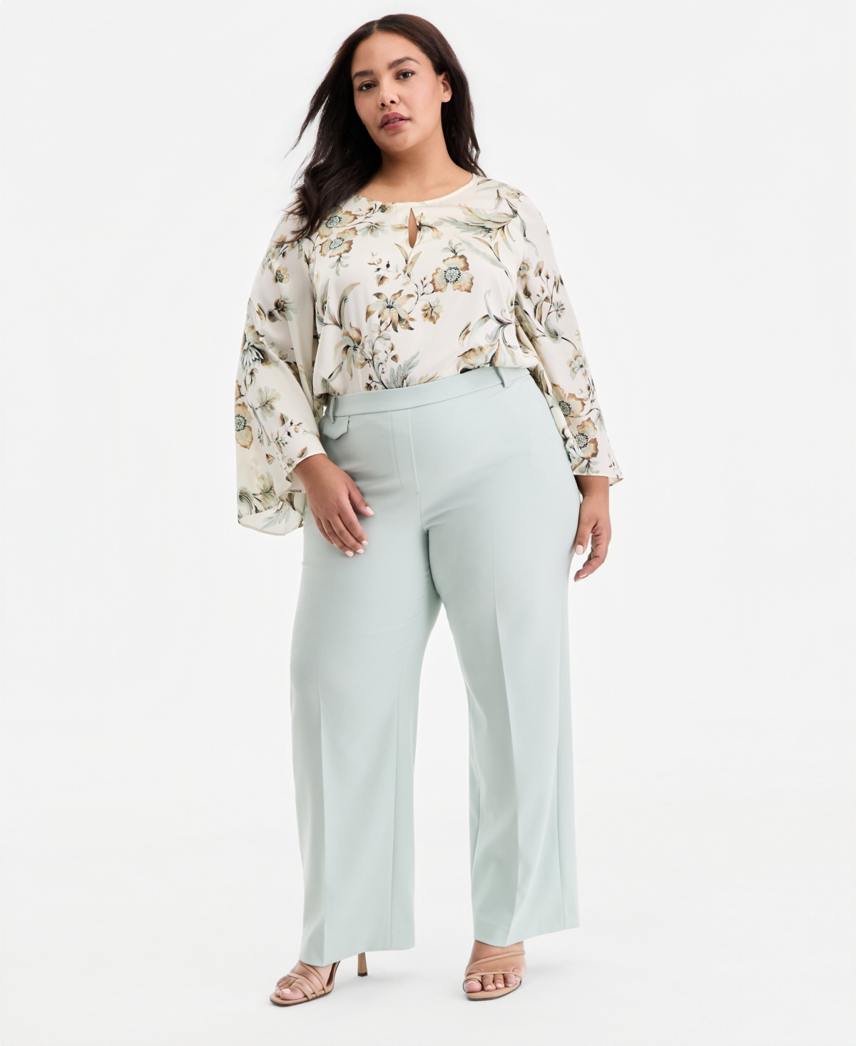 Click here for Anne Klein Plus Size Pull-On Flap-Pocket Pants - S... prices