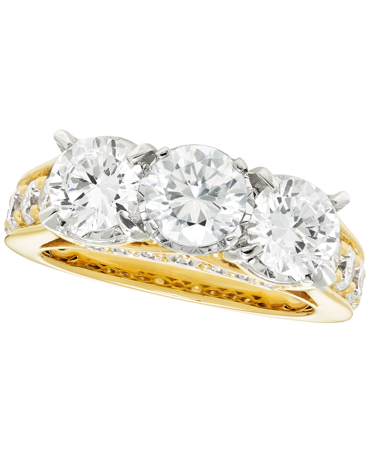 Click here for Macys Diamond 3-Stone Ring (3 ct. t.w.) in 14k Gol... prices