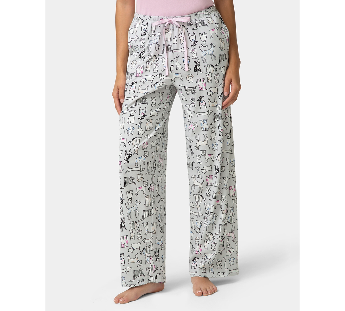 Click here for Hue Womens Printed Mid-Rise Pants - Lunar Rock prices