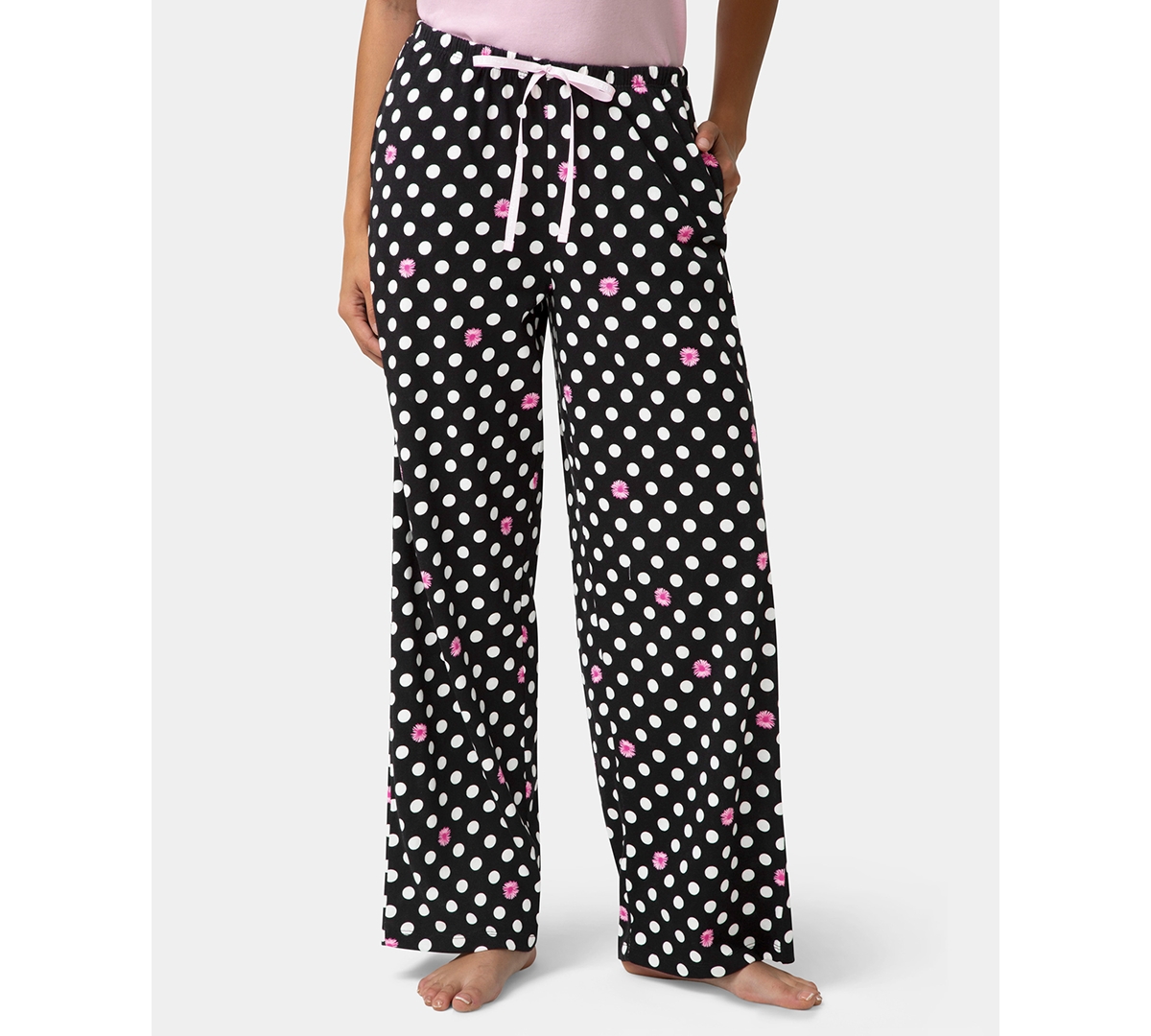 Click here for Hue Womens Printed Mid-Rise Pants - Black prices