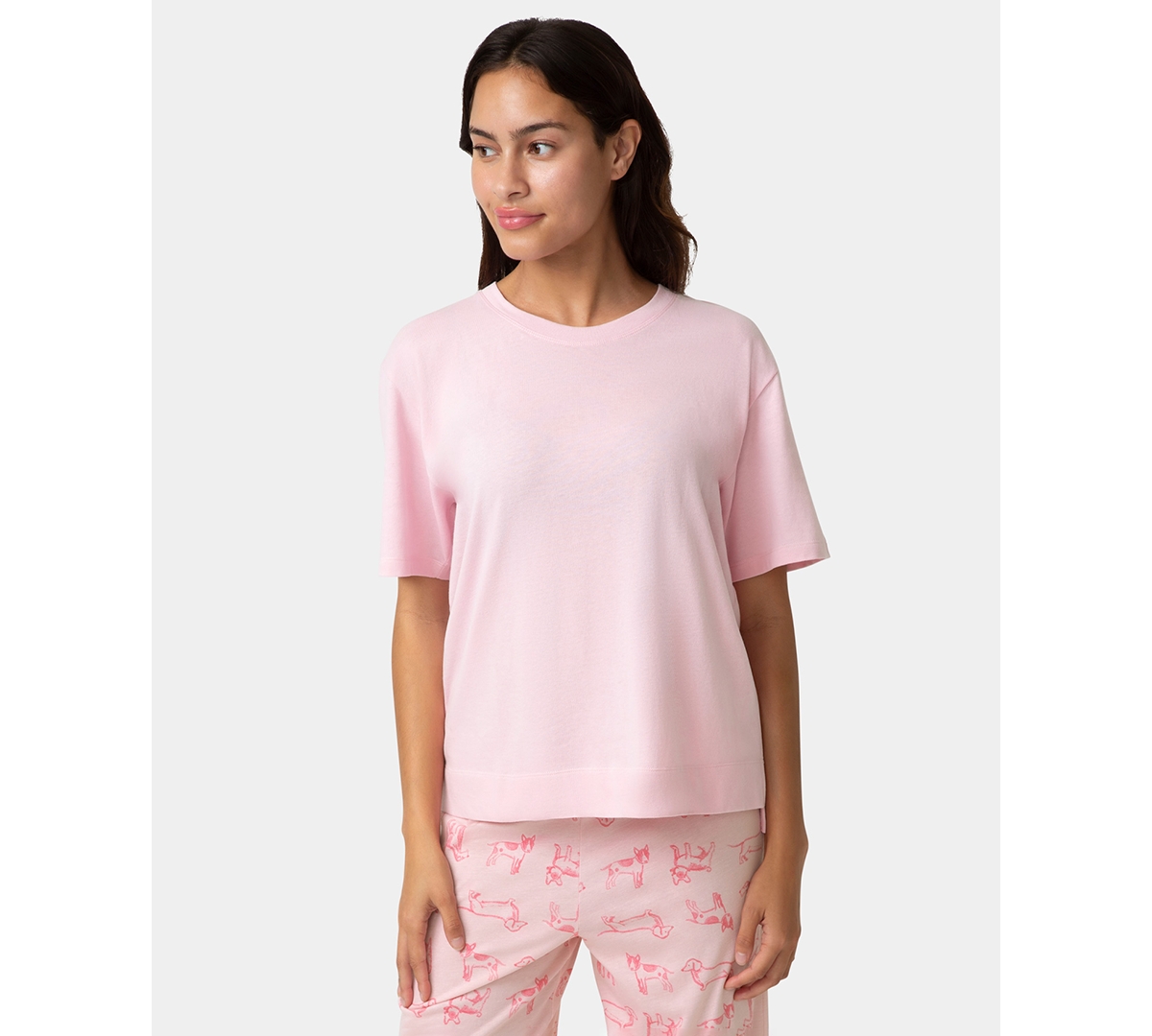 Click here for Hue Womens Short-Sleeve Candied Boxy Sleep T-Shirt... prices