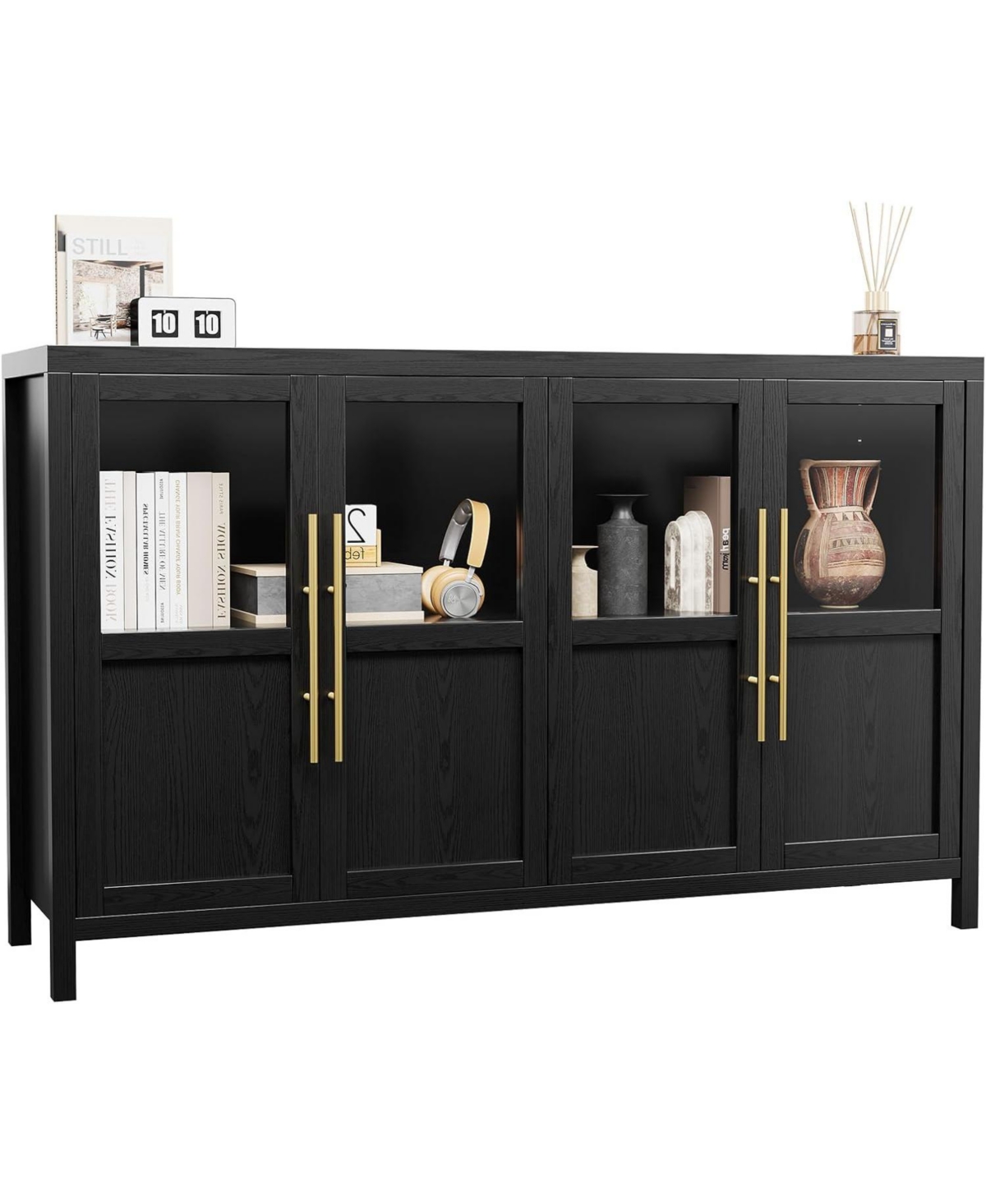 Click here for gaomon Sideboard Buffet Cabinet with 4 Glass Doors... prices