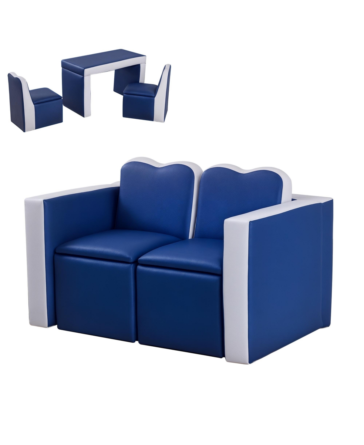 Click here for “Hongge Kids Convertible Sofa Table & Chair... prices