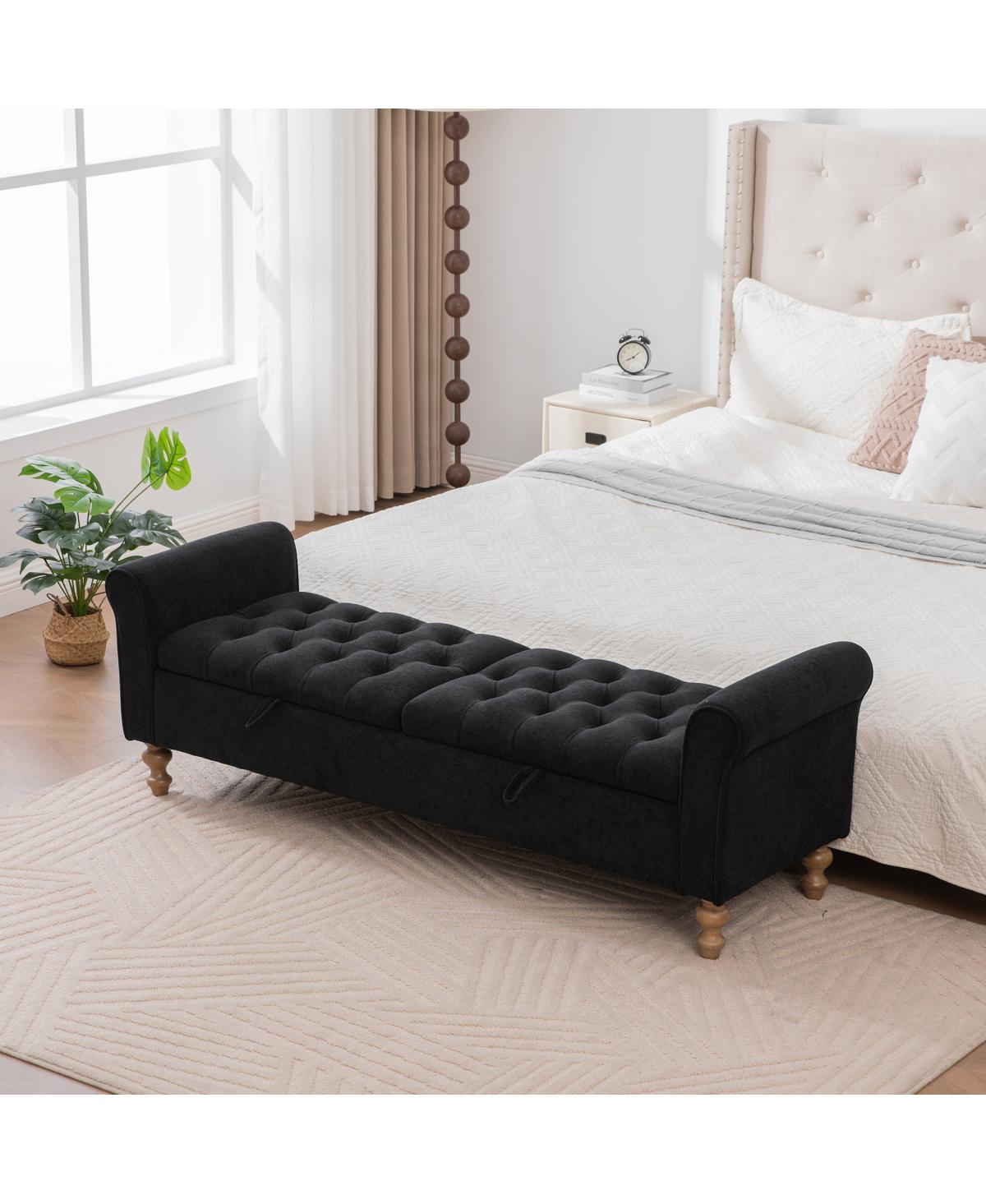 Click here for Streamdale Furniture Modern Upholstered Storage Be... prices