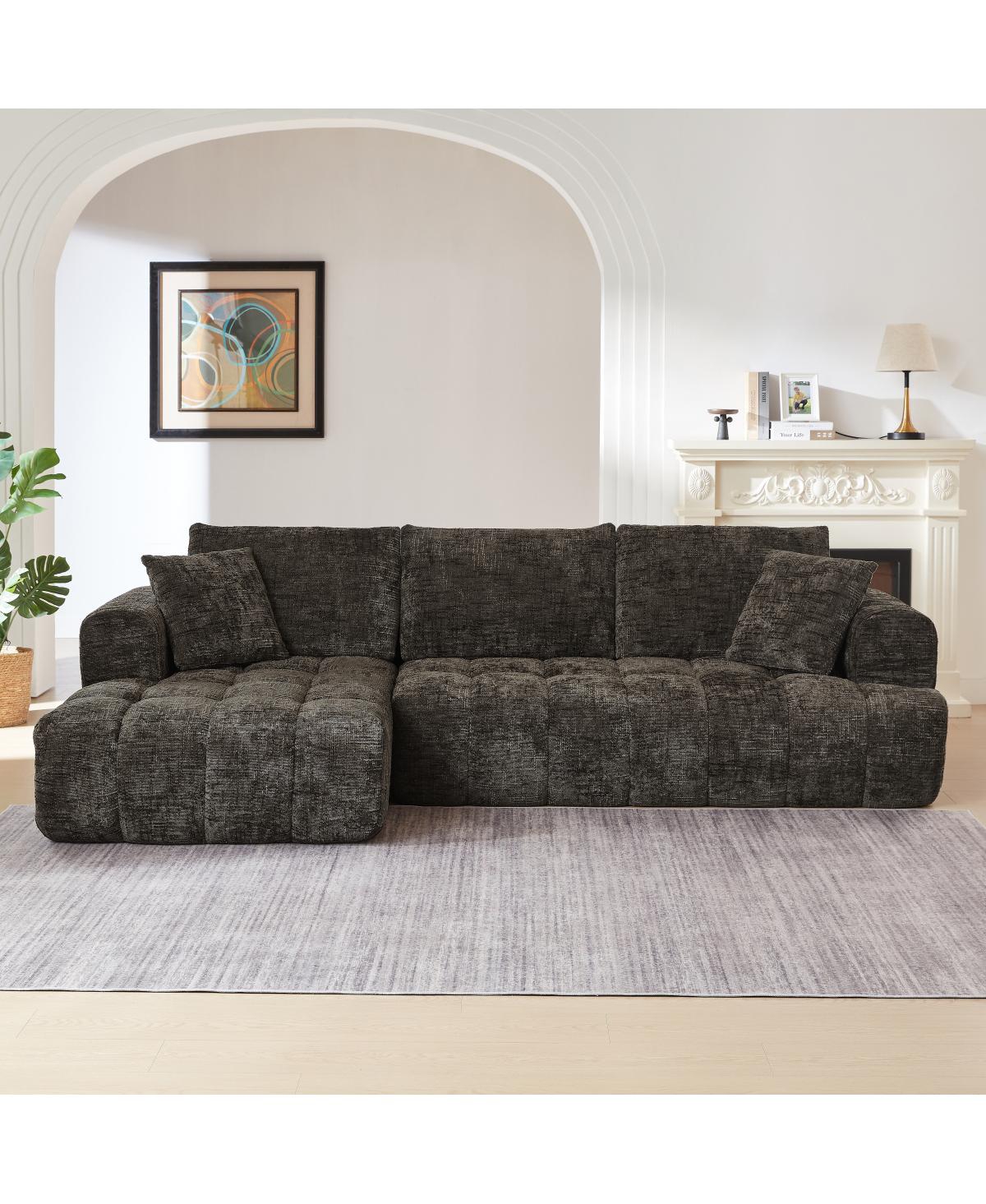 Click here for Streamdale Furniture Chenille L-Shape Luxury Secti... prices