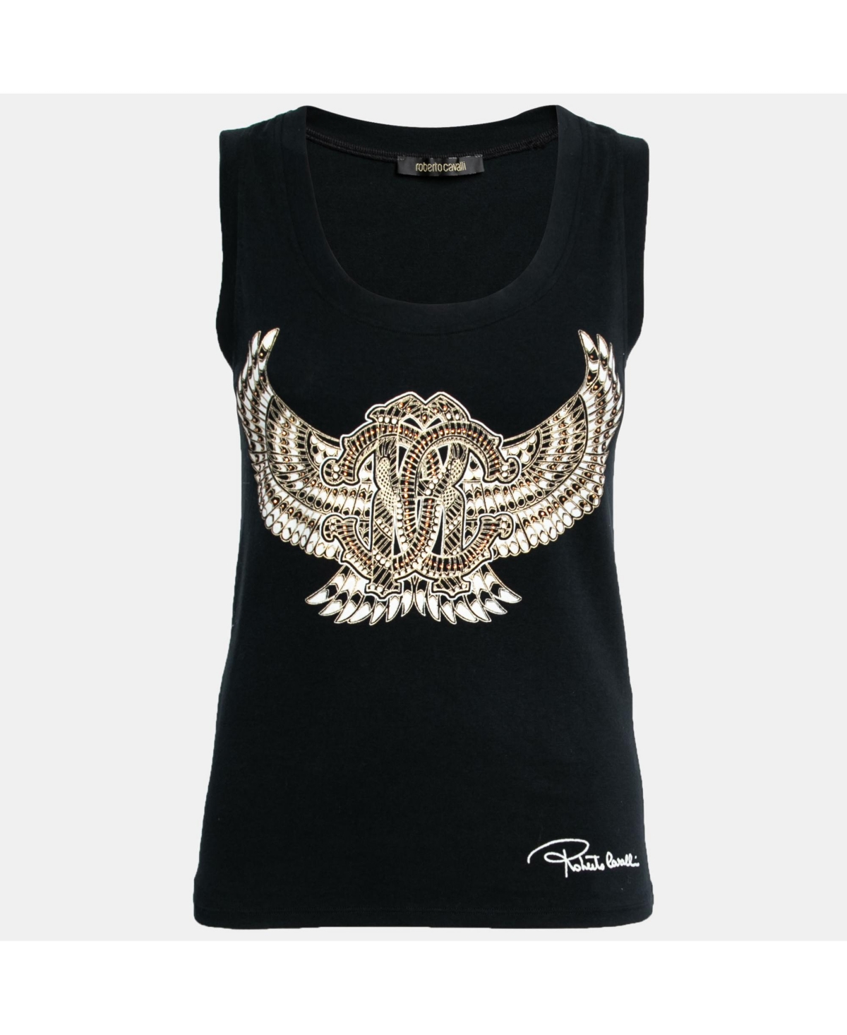 Click here for Pre-Owned Roberto Cavalli Womens Black Stretch Cot... prices