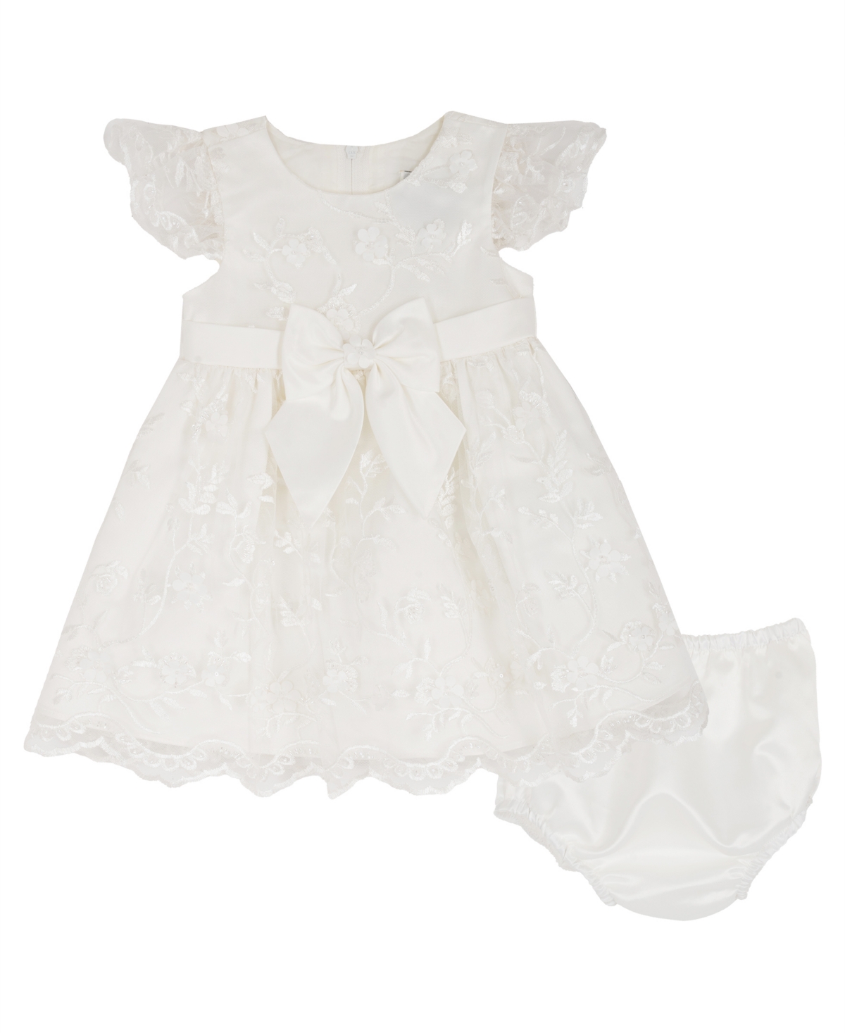 Click here for Rare Editions Baby Girls Check Peter Pan Collar Fl... prices