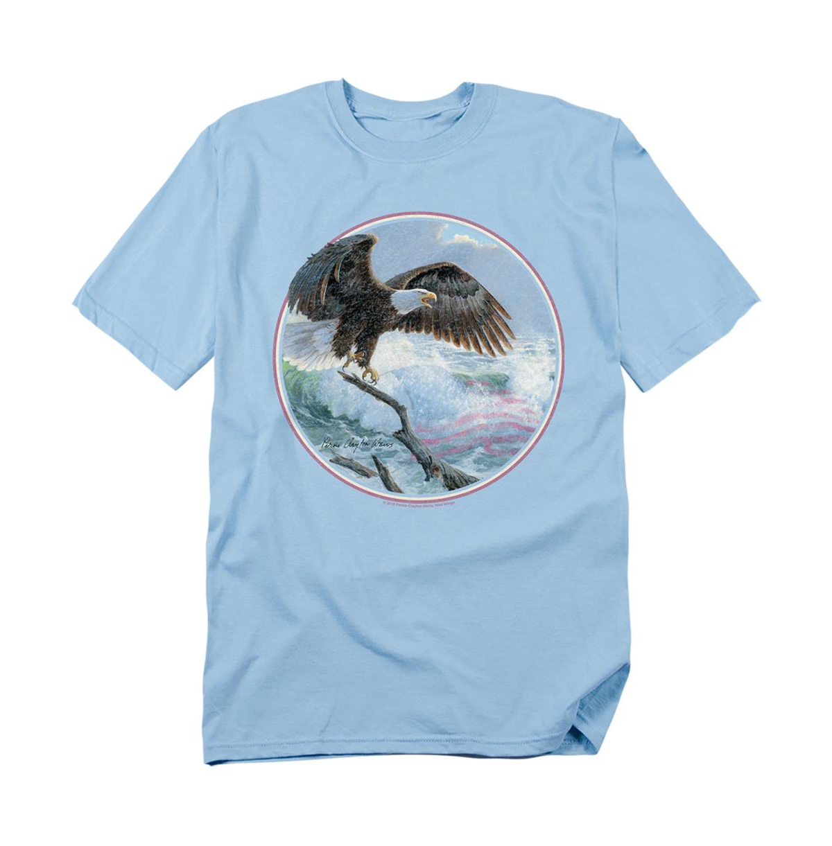 Click here for Wild Wings Mens Wild Glory T Shirt - Light blue prices