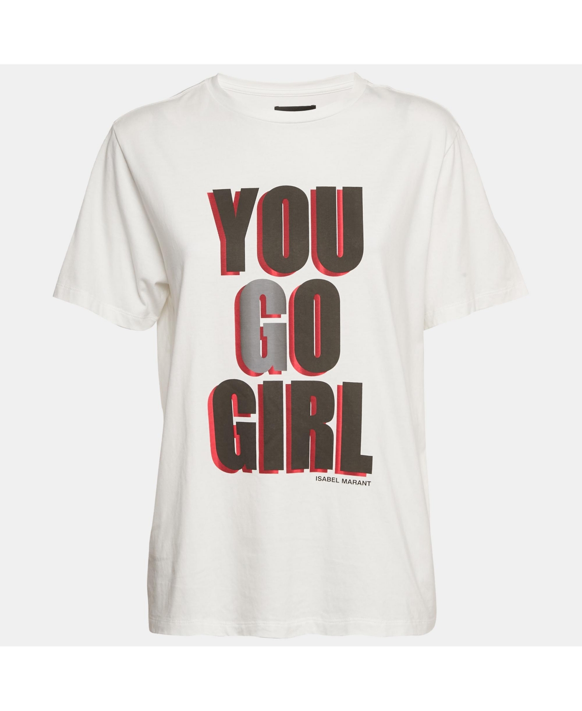 Click here for Pre-Owned Isabel Marant Womens White Printed Jerse... prices