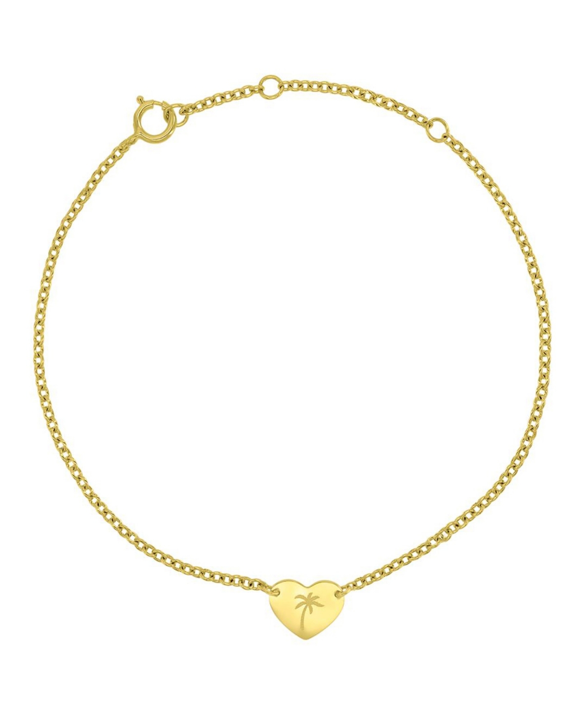 Click here for Roxy Waterproof Yellow Palm Tree Heart Bracelet -... prices