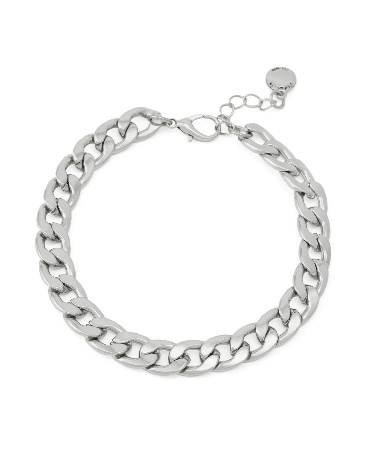 Click here for Steve Madden Faceted Curb Chain Anklet - Rhodium prices