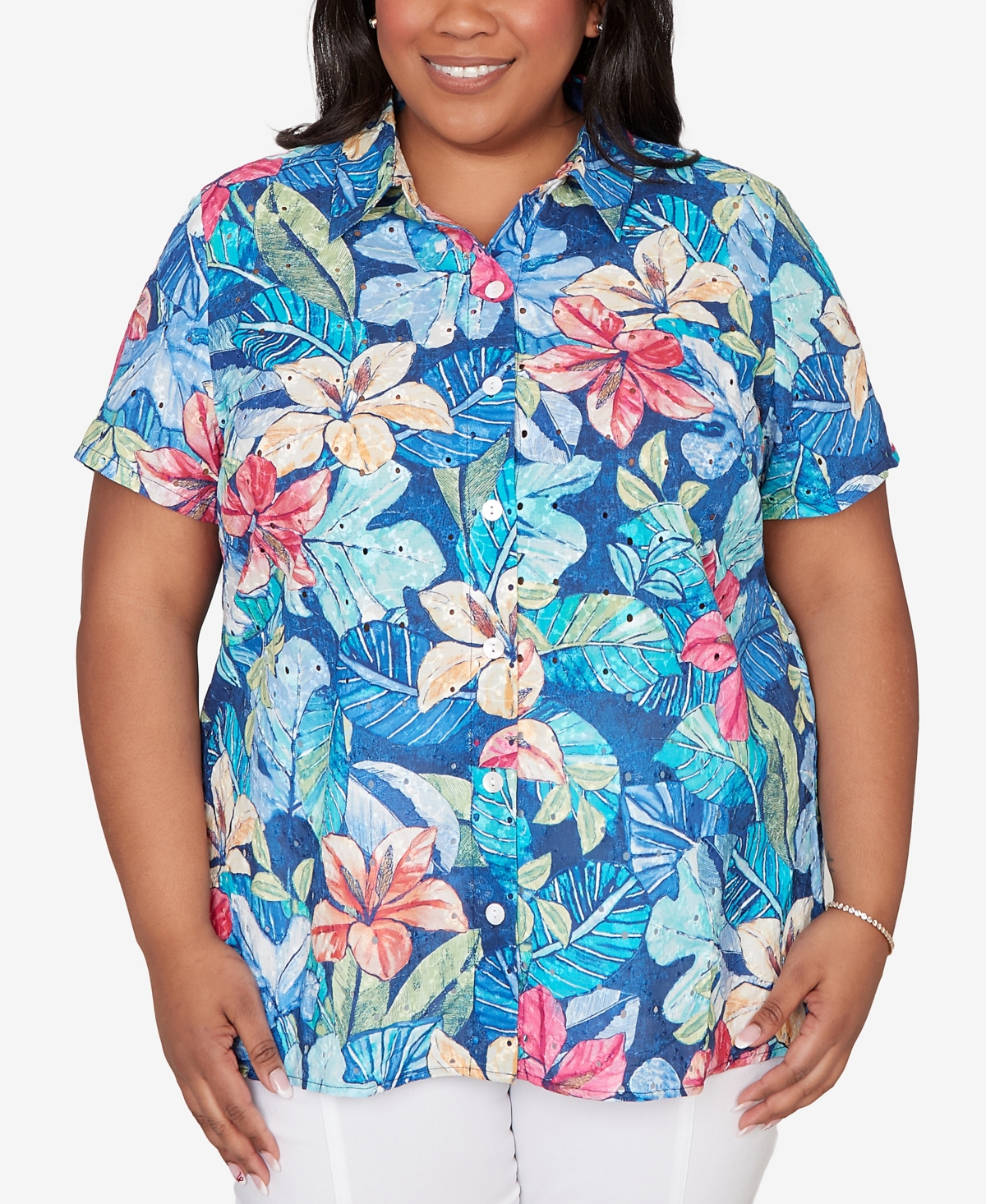 Click here for Alfred Dunner Plus Size The Royal Treatment Tropic... prices