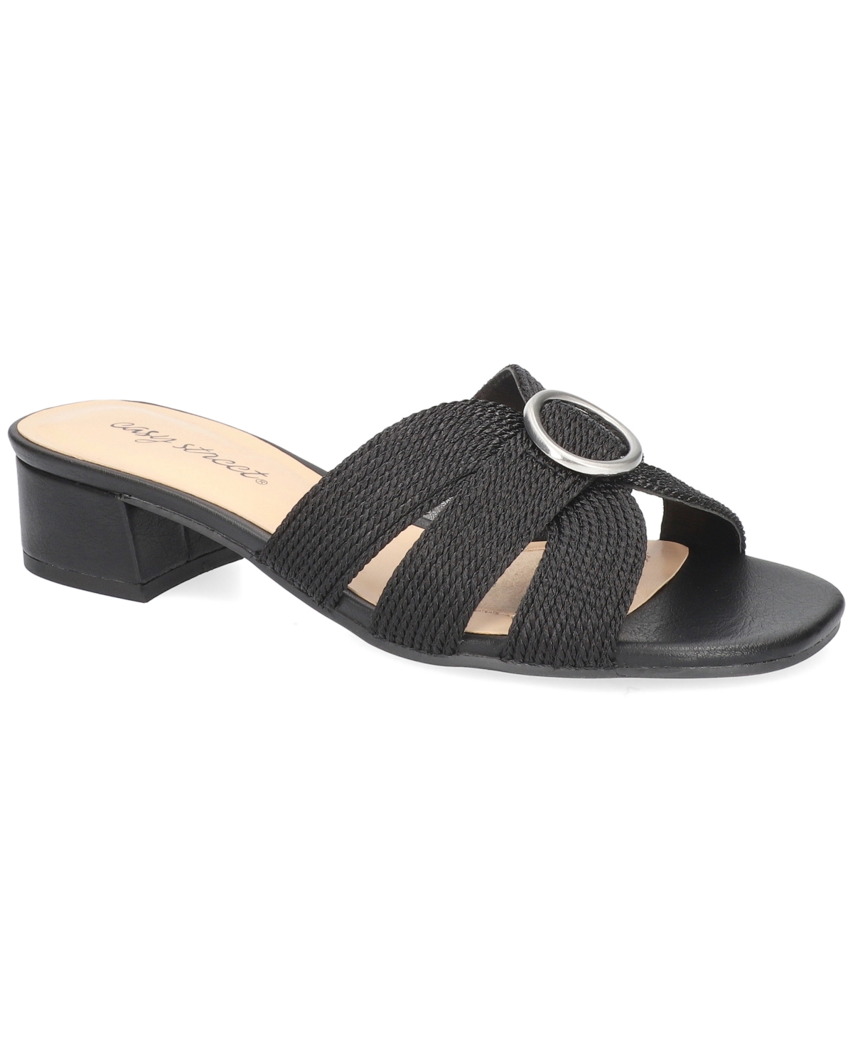 Click here for Easy Street Womens Onyx Block Heel Slide Sandals -... prices