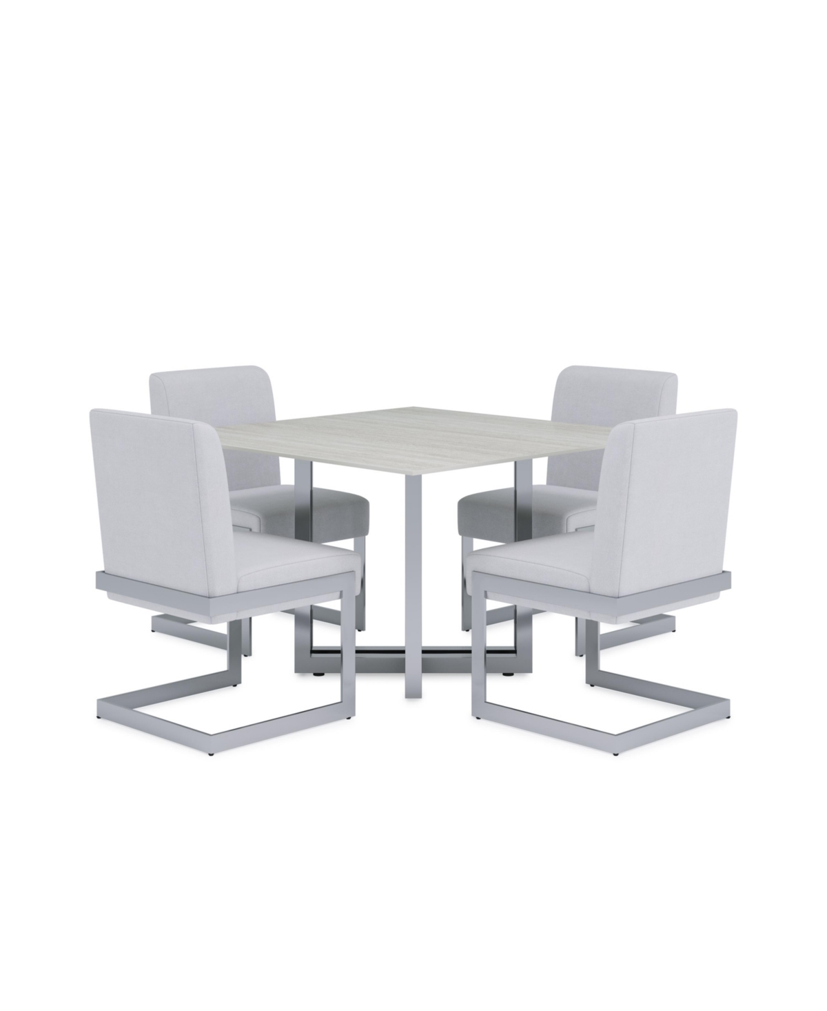 Click here for Emila 5 Pc. Dining Set (Square Table & 4 Chairs)... prices