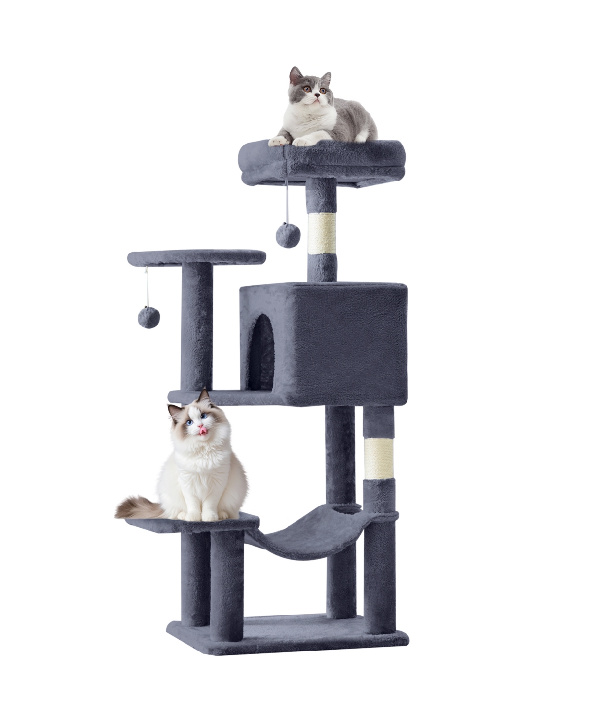 Click here for Zeus & Ruta 44in Cat Tree Tower: Multi-Cat Climbin... prices