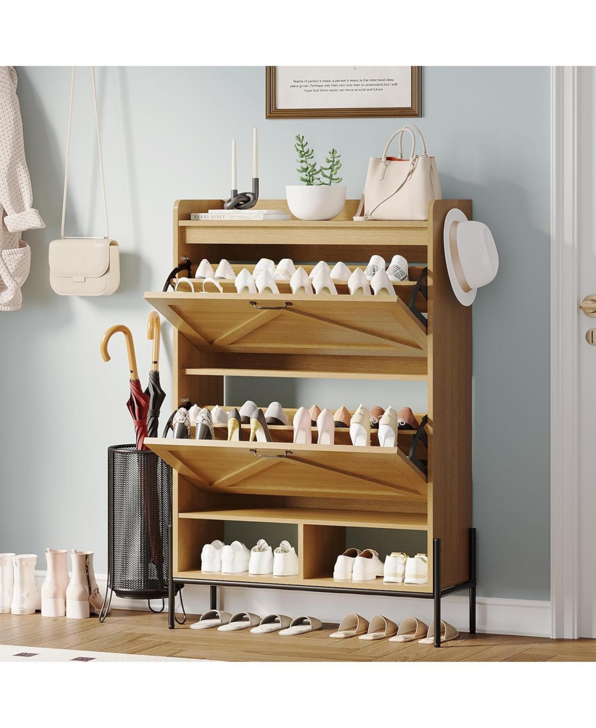 Click here for gaomon Shoe Cabinet with 2 Flip Drawers  Narrow Fr... prices