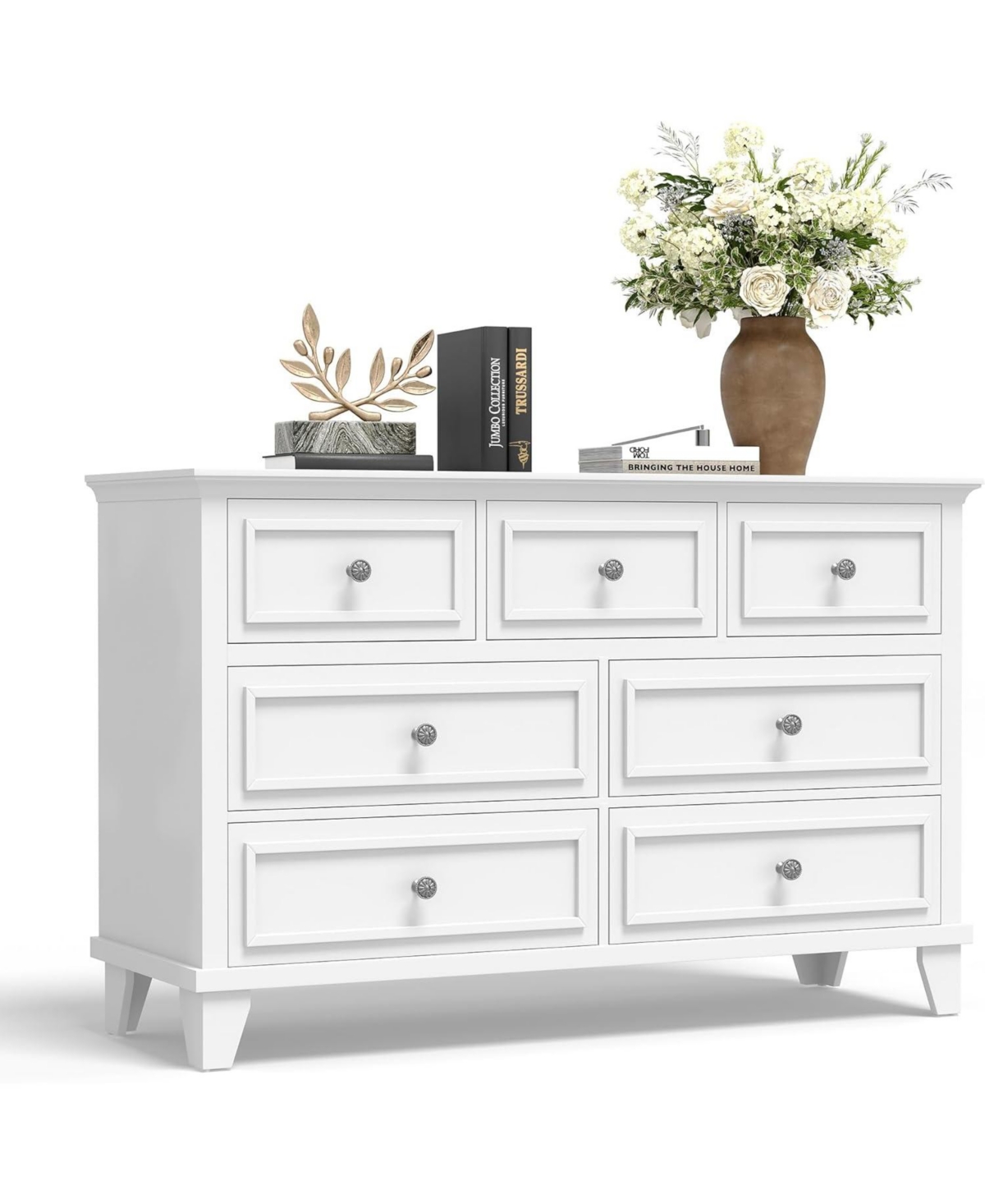 Click here for gaomon Dresser for Bedroom  7 Drawer Dresser  Wood... prices