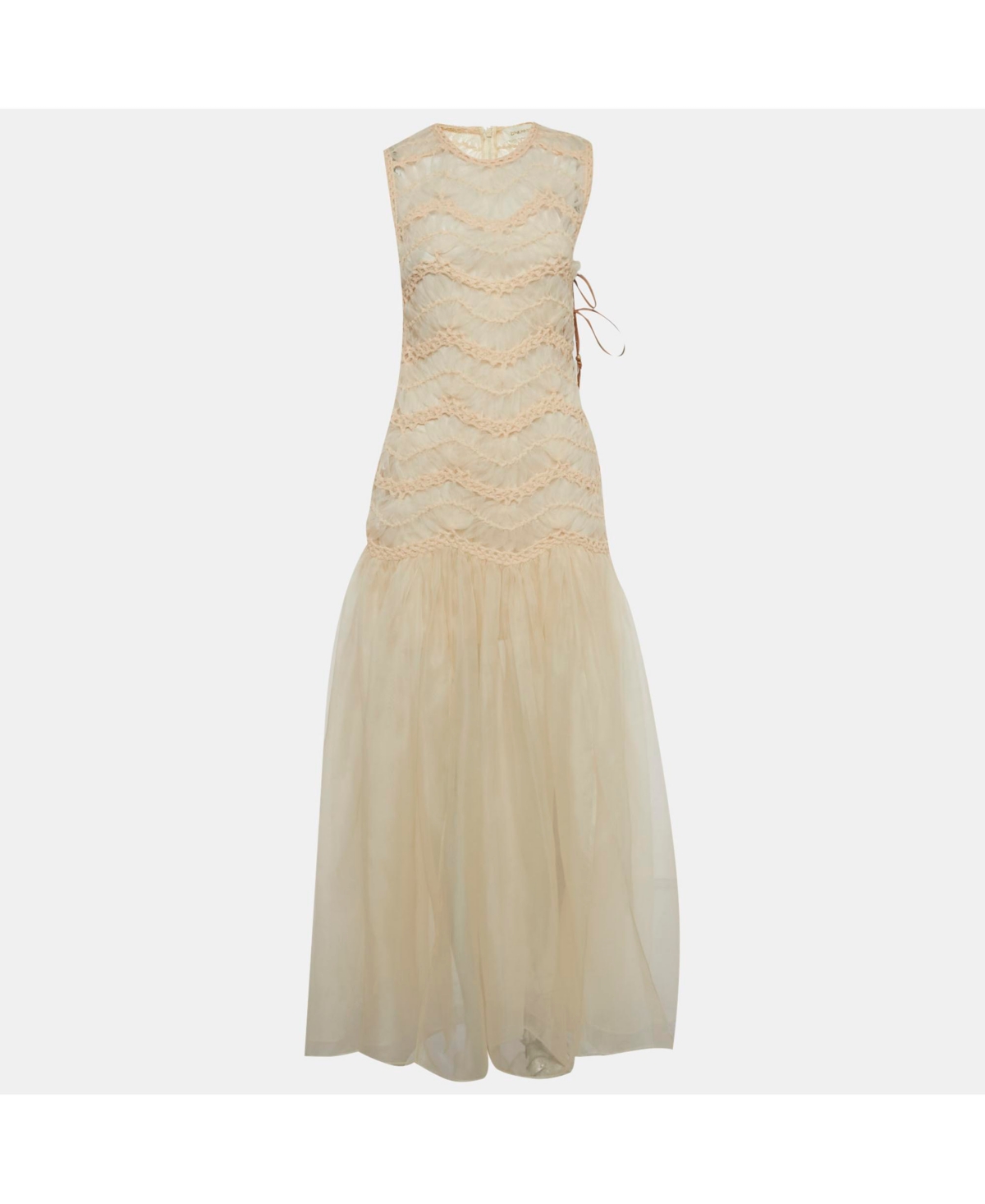 Click here for Pre-Owned Zimmermann Womens Cream Organza Illumina... prices