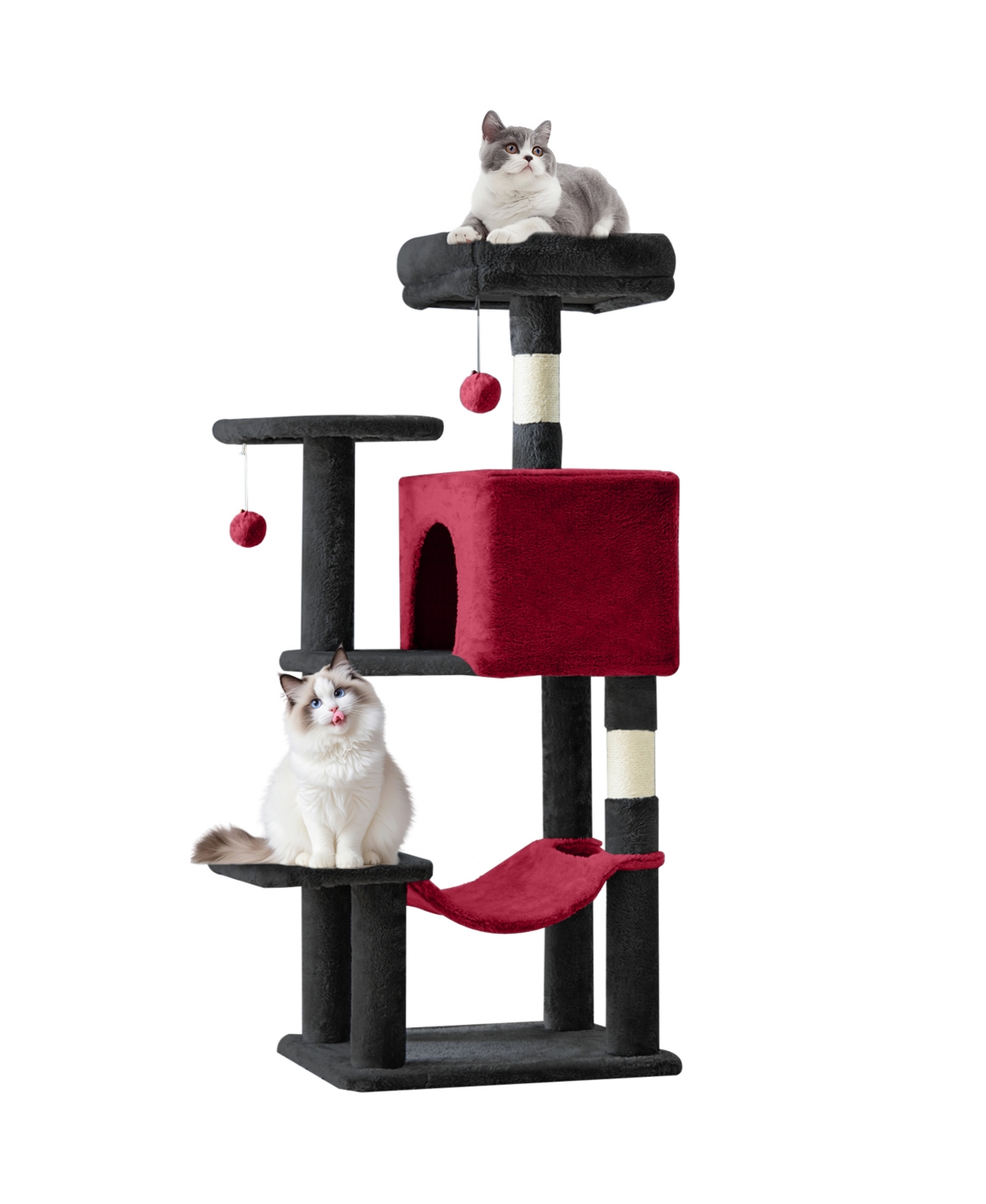 Click here for Zeus & Ruta 44in Cat Tree Tower: Multi-Cat Climbin... prices