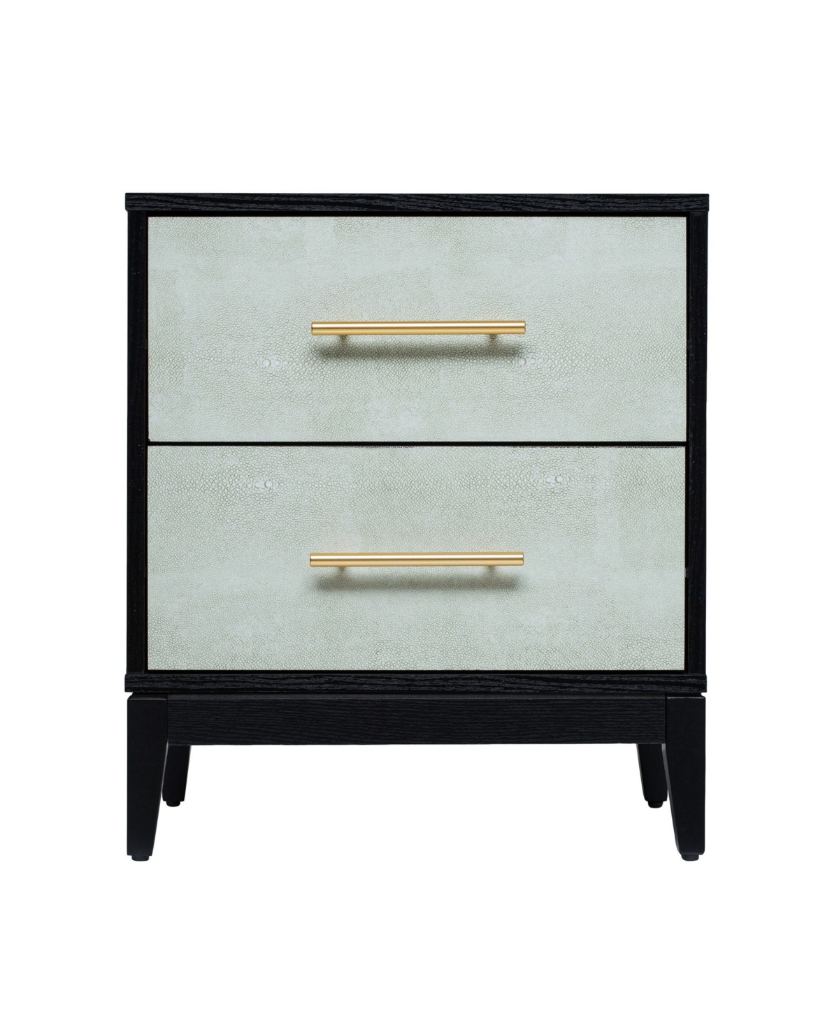 Click here for Sango 22.40 Wood Shagreen 2-Drawer Nightstand - Bl... prices