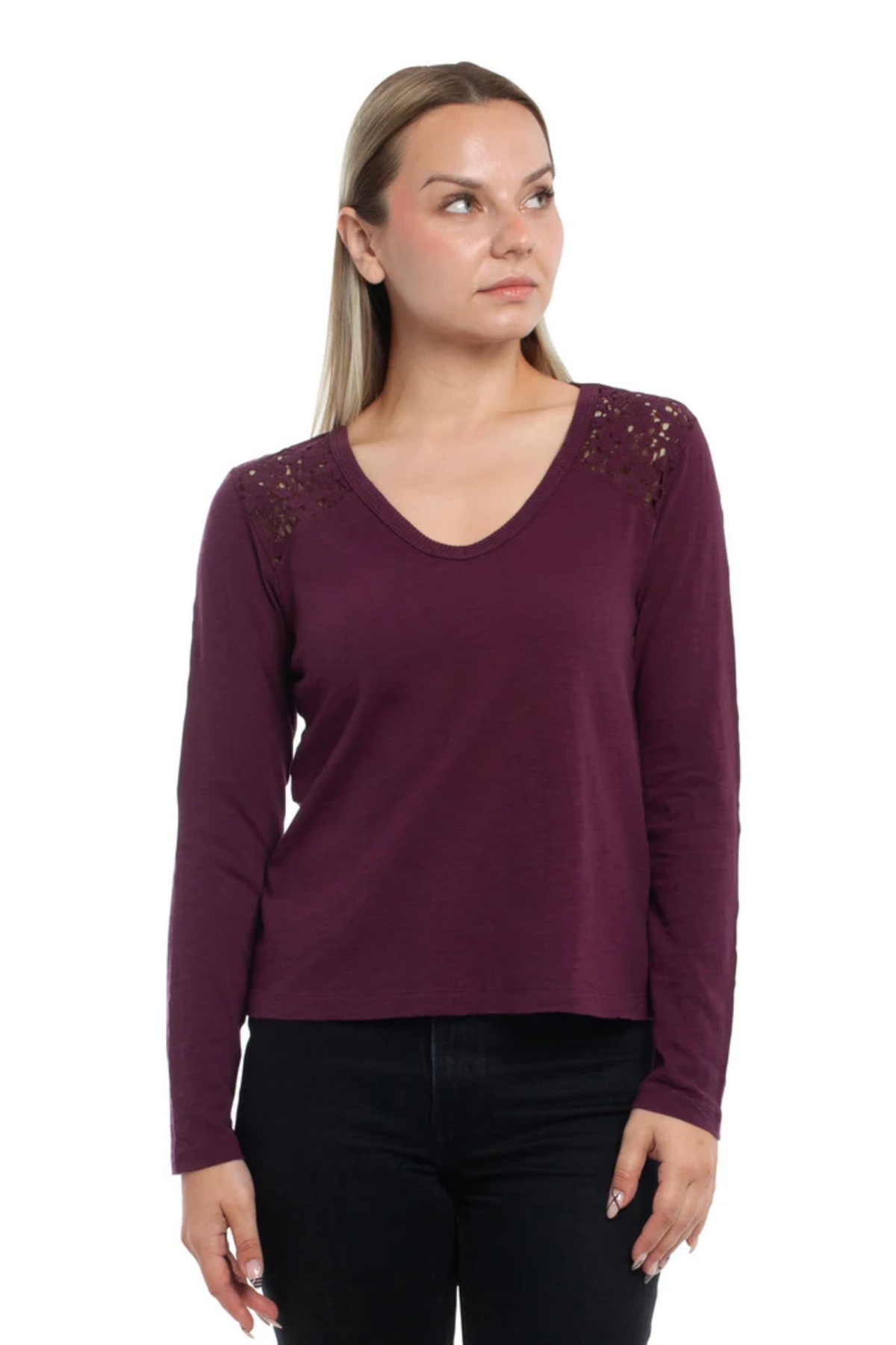 Click here for Wilt Clothing Womens V-Neck Long Sleeve Mixed Medi... prices