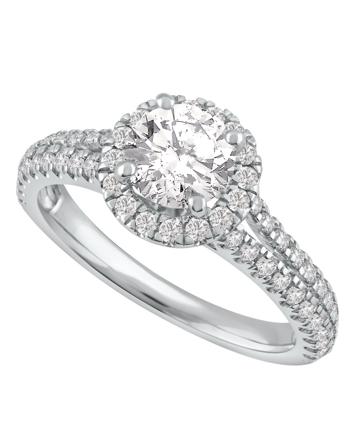 Click here for Gia Certified Diamonds Halo Engagement Ring (1-1/4... prices
