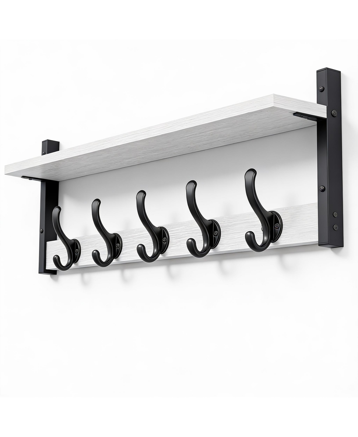 Click here for Yigii 29" Wall Shelf with Hooks for Entryway... prices