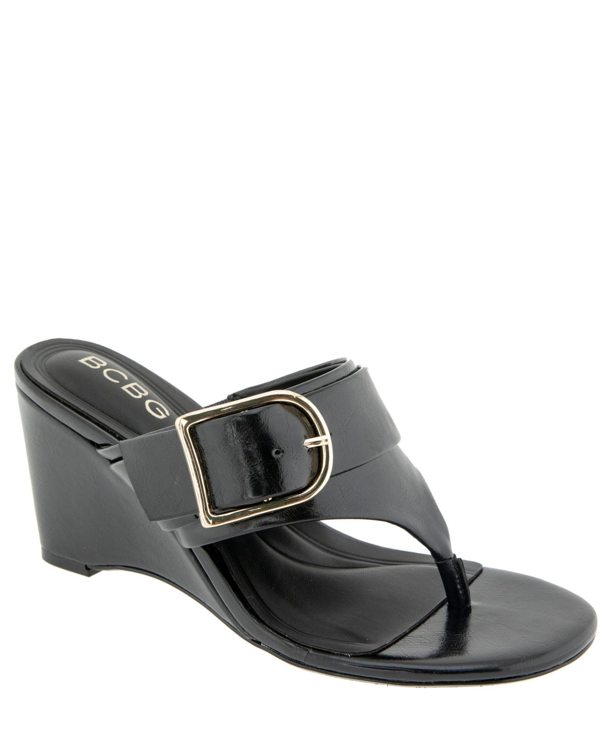 Click here for Bcbg Womens Seema Wedge Sandal - Black prices