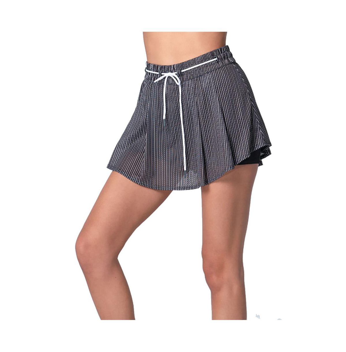 Click here for Lucky In Love Womens High Waist Pinstripe Active M... prices